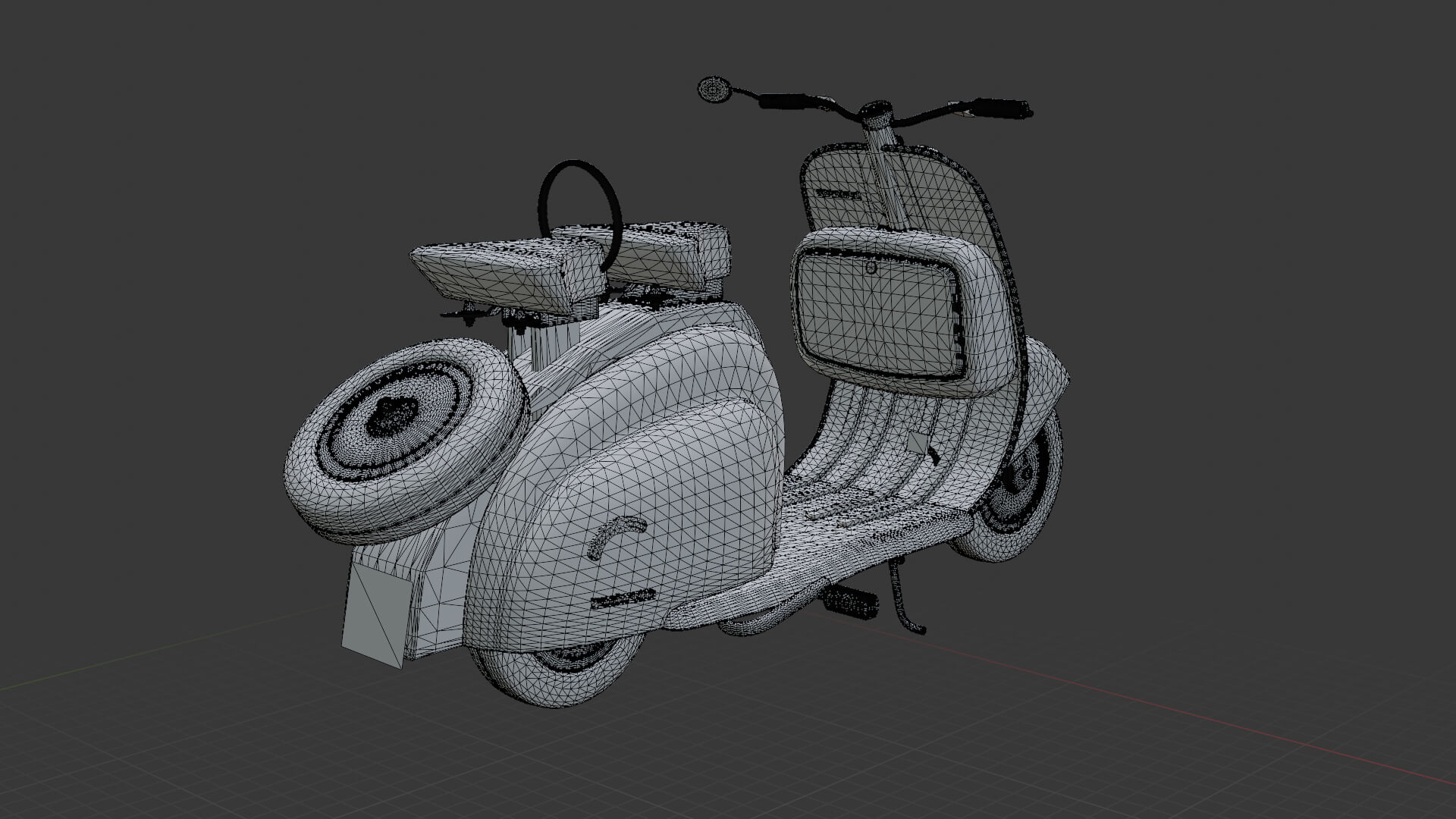 Old Rusty Scooter - 3D Model by HikkiJack