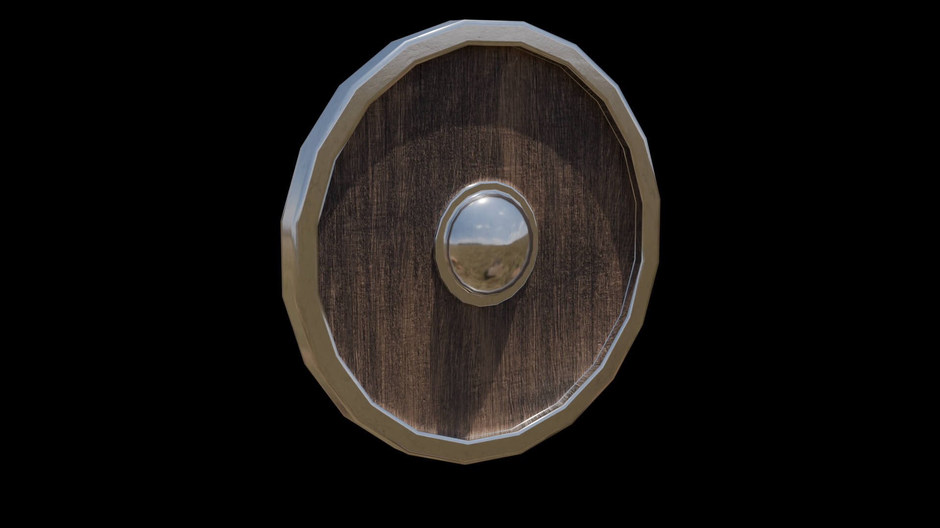 Shield Game Ready Viking Style - Free 3D Model by HikkiJack