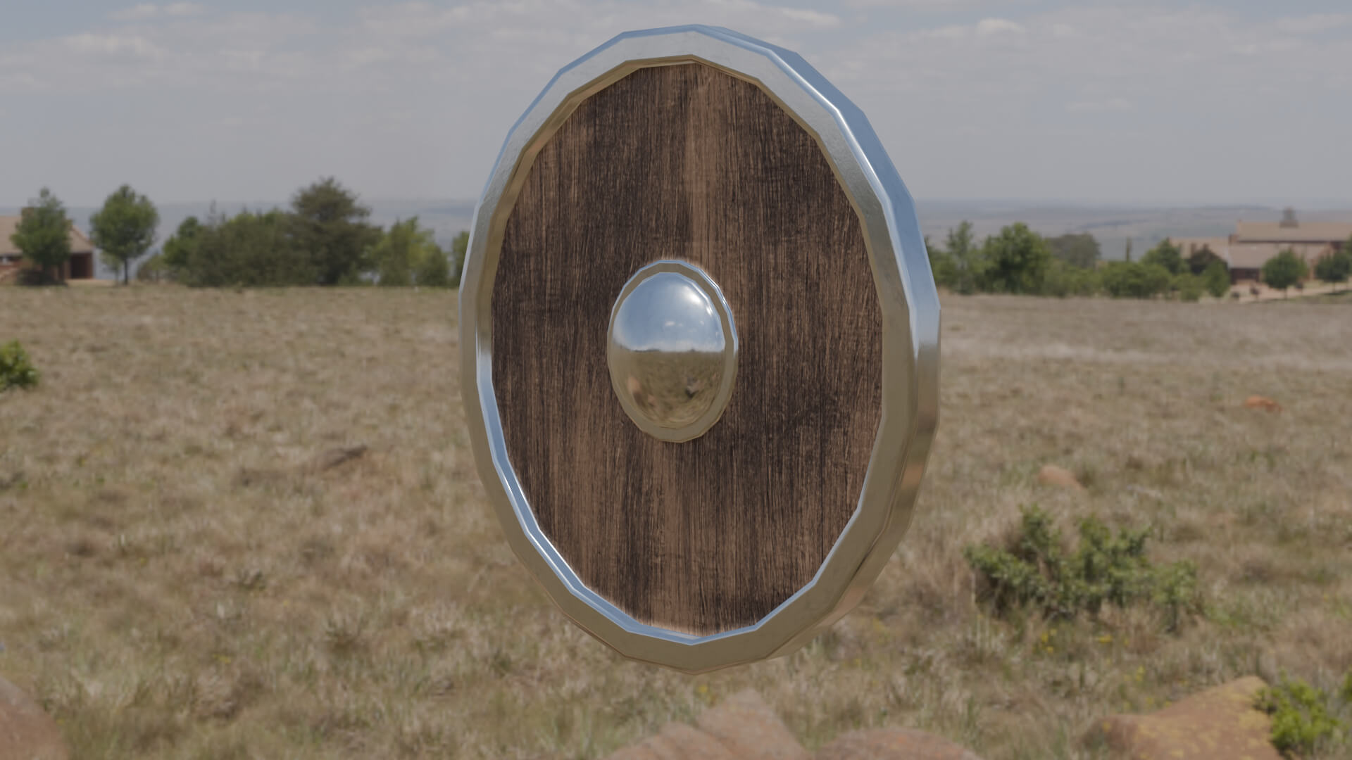 Shield Game Ready Viking Style - Free 3D Model by HikkiJack
