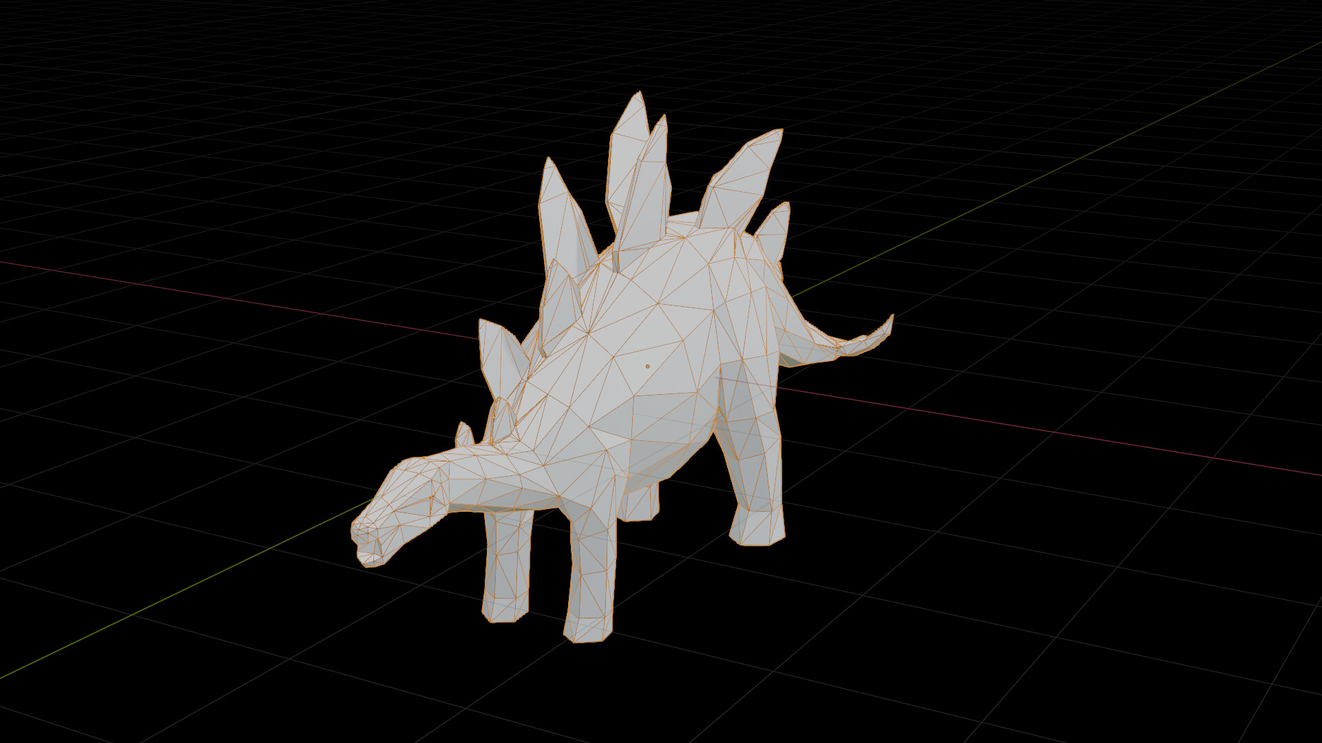 Stegosaurus Low Poly - Free 3D Model by HikkiJack