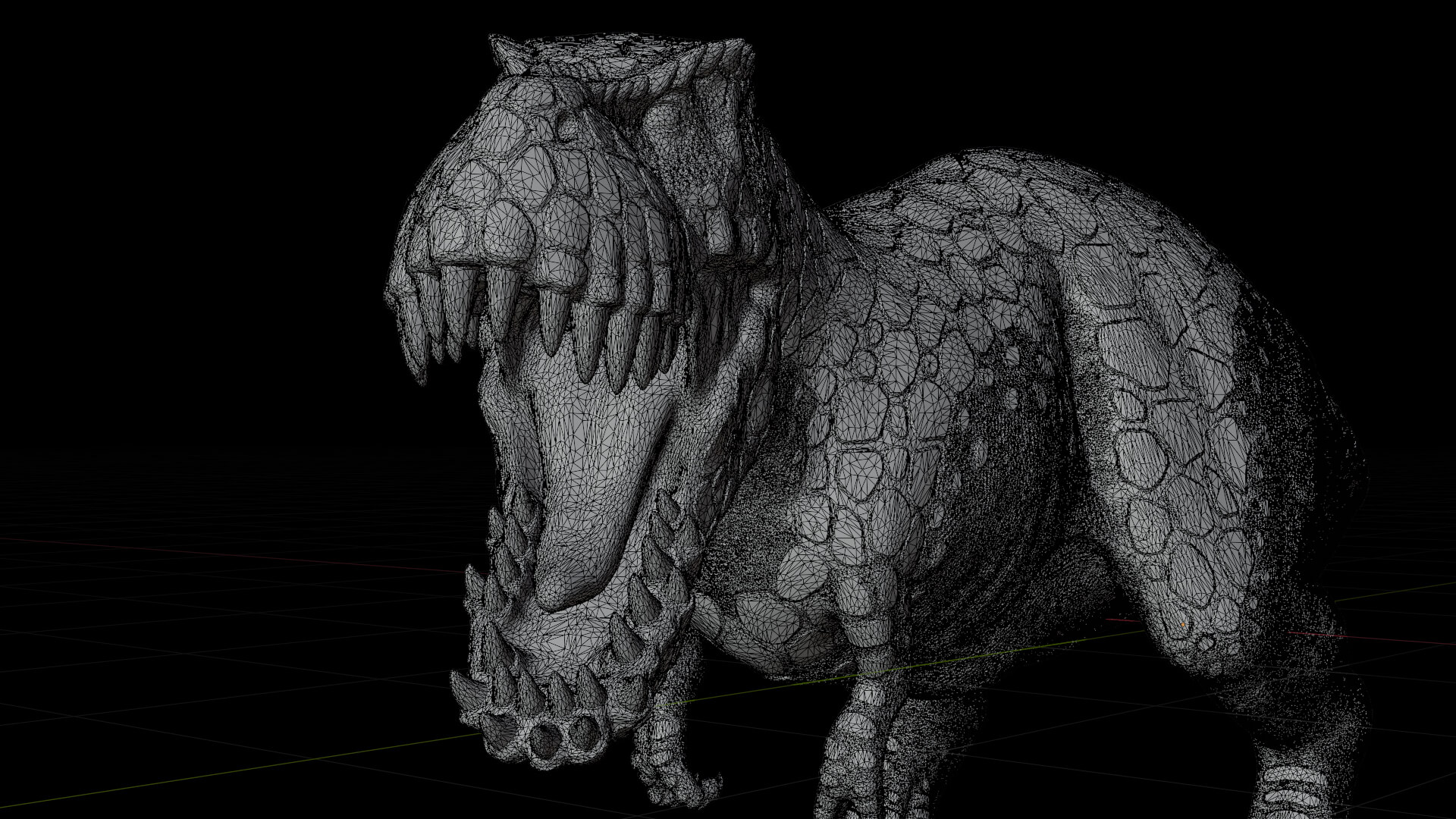 Trex Dinosaur - 3D Model by HikkiJack