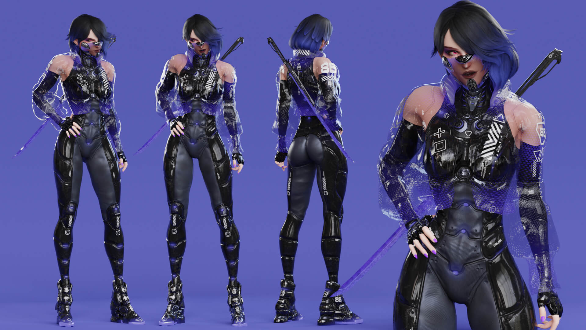 Cybernetic Princess of Ethiopia - Andromeda - Complete 3D Model by ...