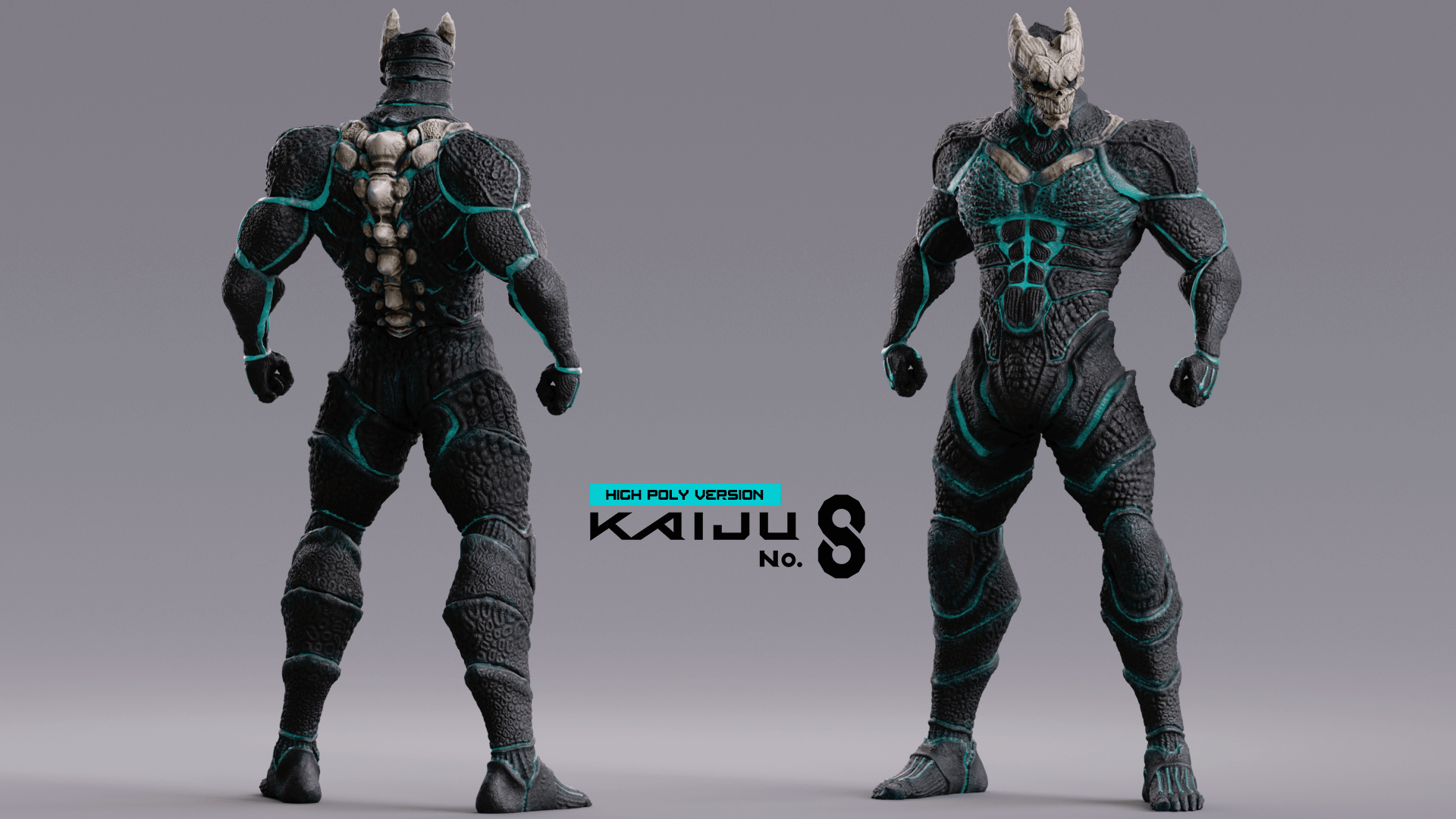 KAIJU NO 8 - HIBINO KAFKA 3D Render, Digital Art by Hisqiefurqoni