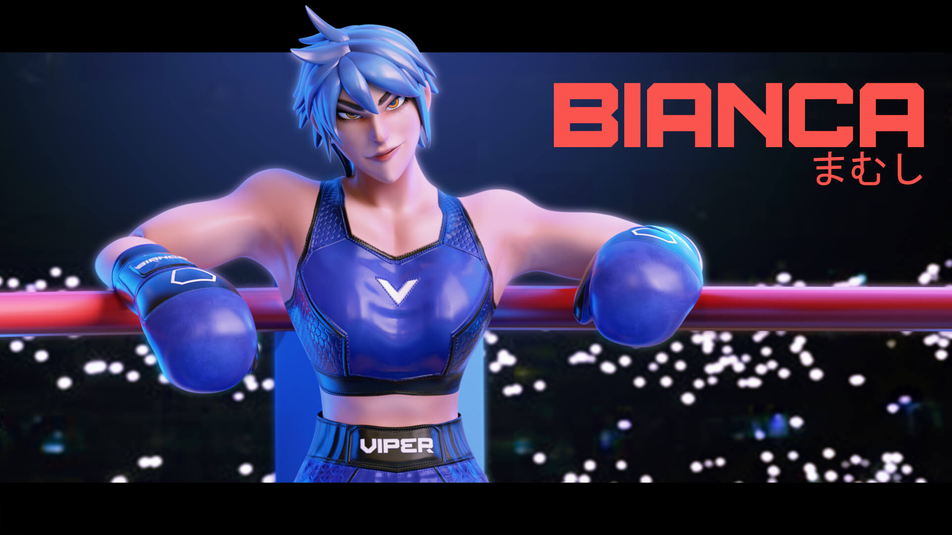Low Poly Boxer - MMA Fighter - Bianca 3D Model by Hisqiefurqoni
