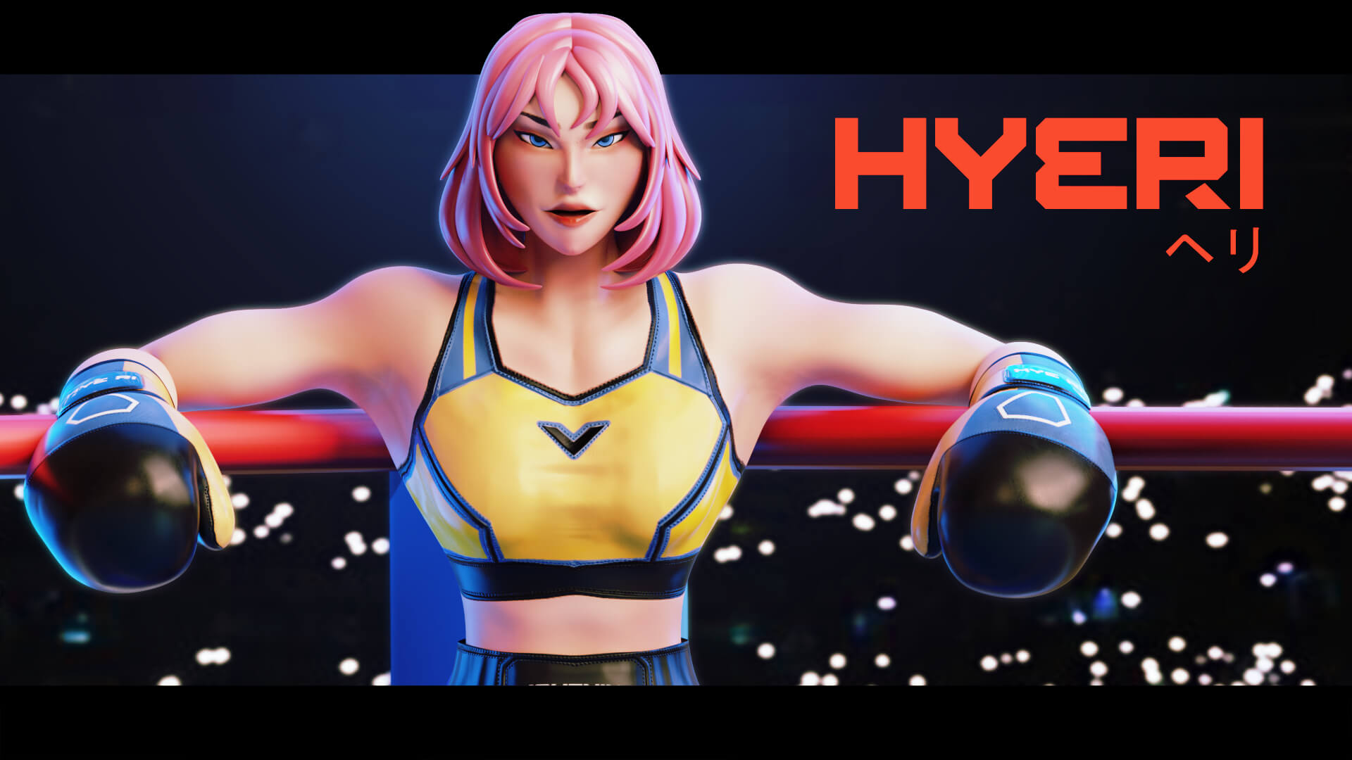Low Poly Boxer - MMA Fighter - Hye Ri 3D Model by Hisqiefurqoni