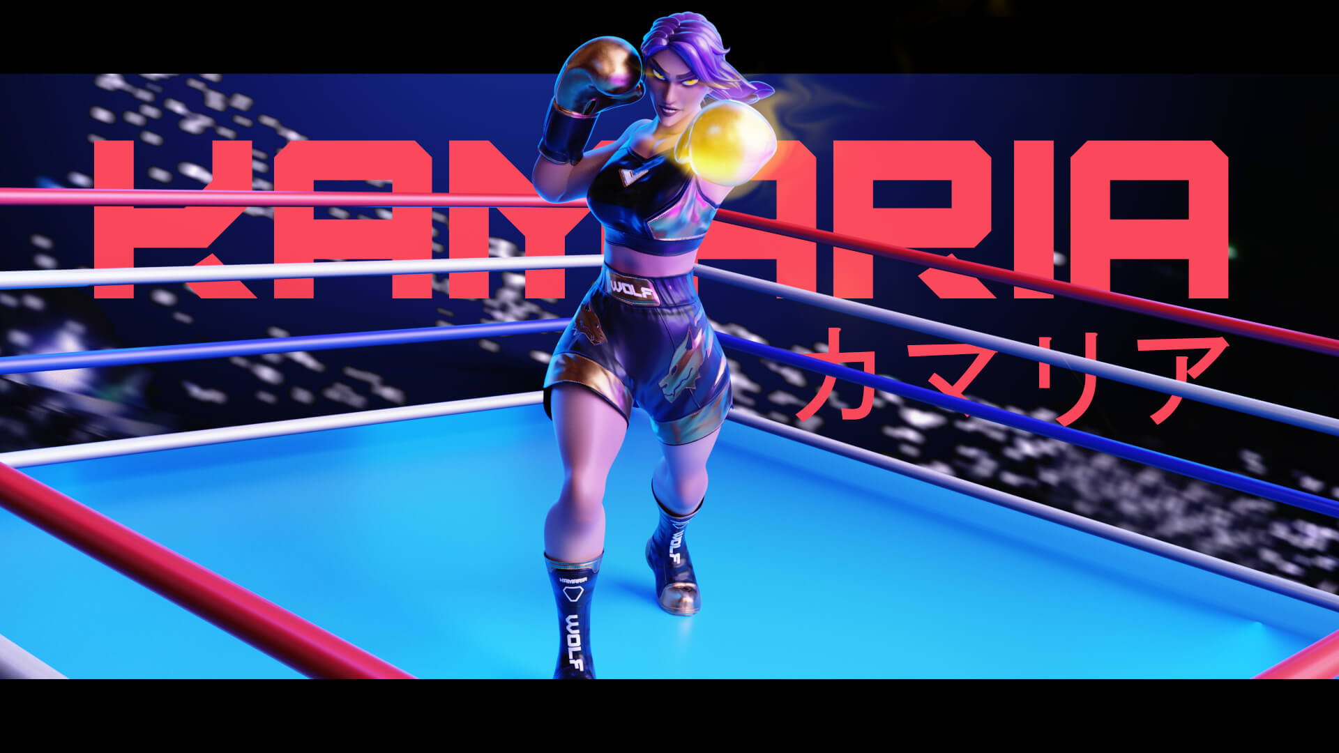 Low Poly Boxer - MMA Fighter - Kamaria 3D Model by Hisqiefurqoni