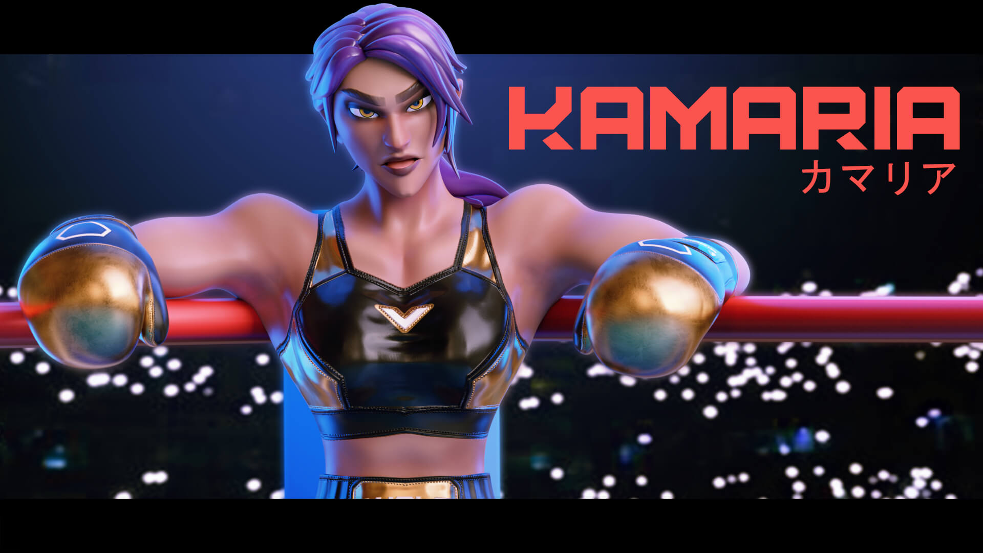 Low Poly Boxer - MMA Fighter - Kamaria 3D Model by Hisqiefurqoni