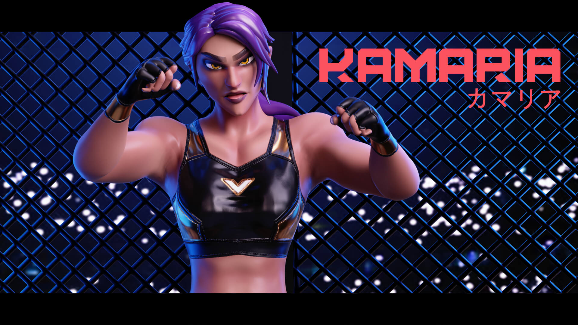 Low Poly Boxer - MMA Fighter - Kamaria 3D Model by Hisqiefurqoni