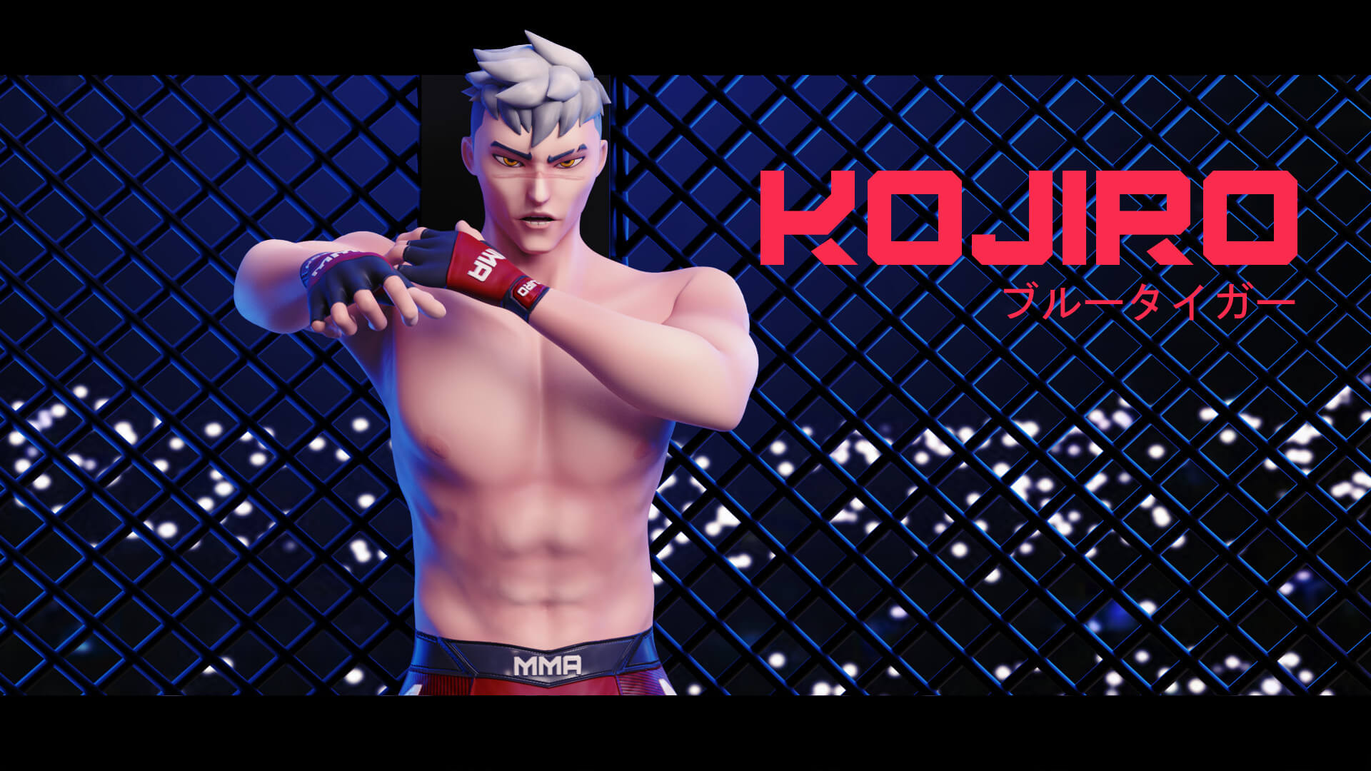 Low Poly - Boxer & MMA Fighter - Kojiro 3D Model by Hisqiefurqoni