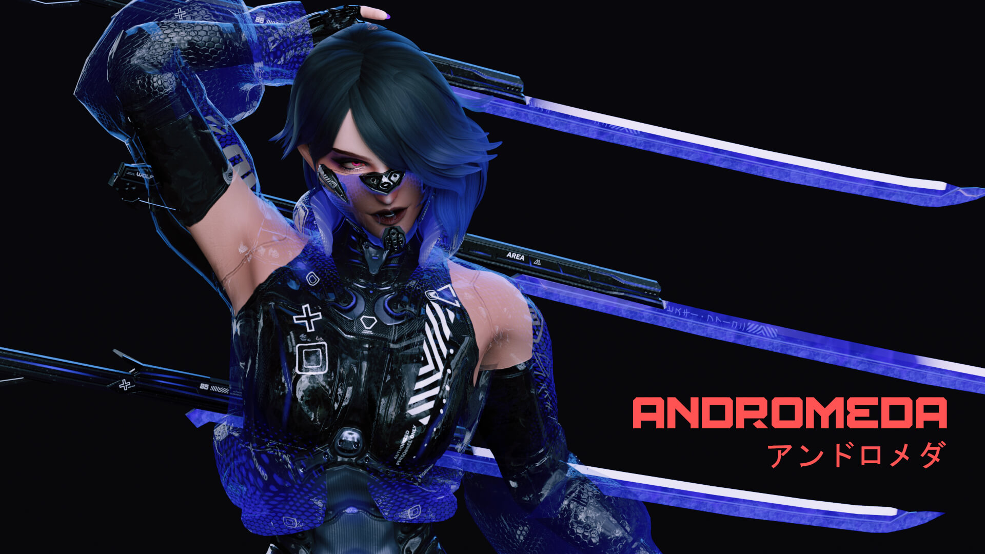 Low Poly - Cybernetic Princess of Ethiopia - Andromeda 3D Model by ...