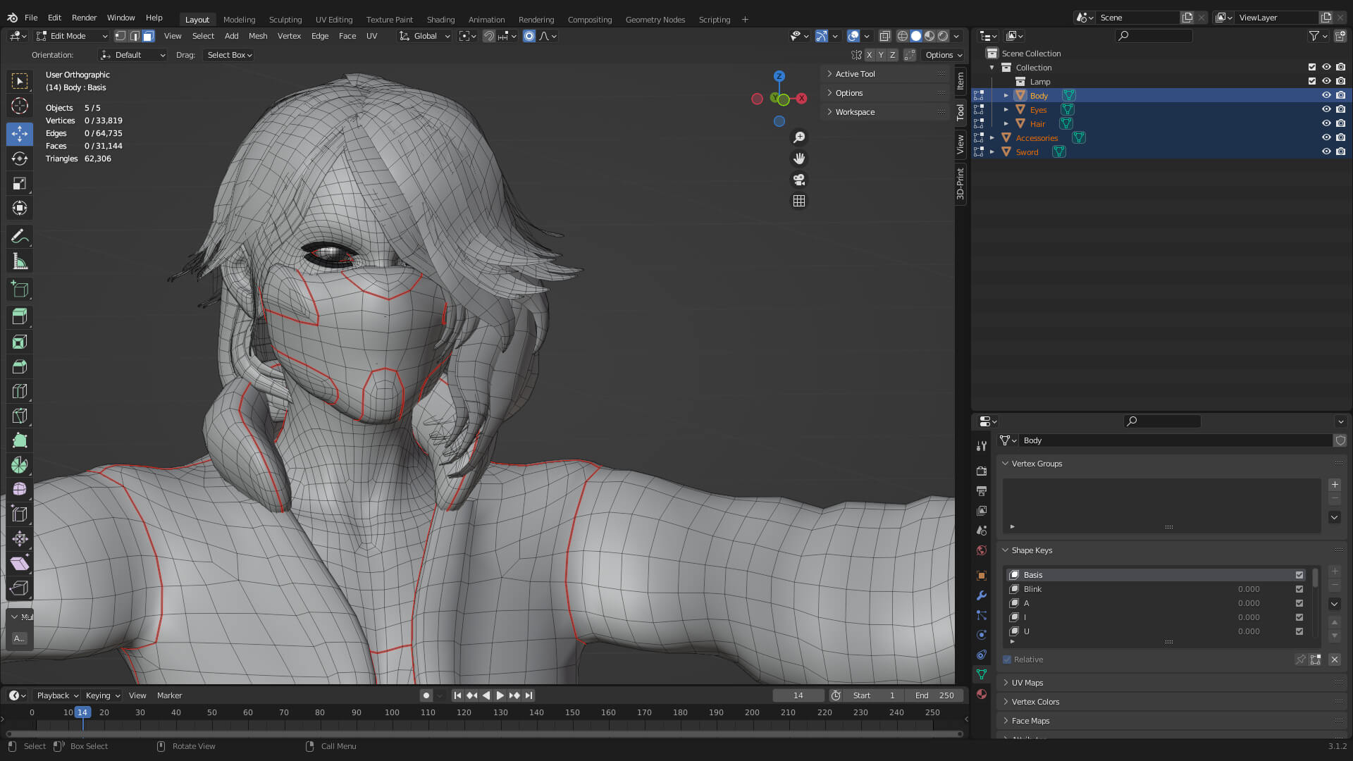 Low Poly - Cybernetic Princess of Ethiopia - Andromeda 3D Model by ...