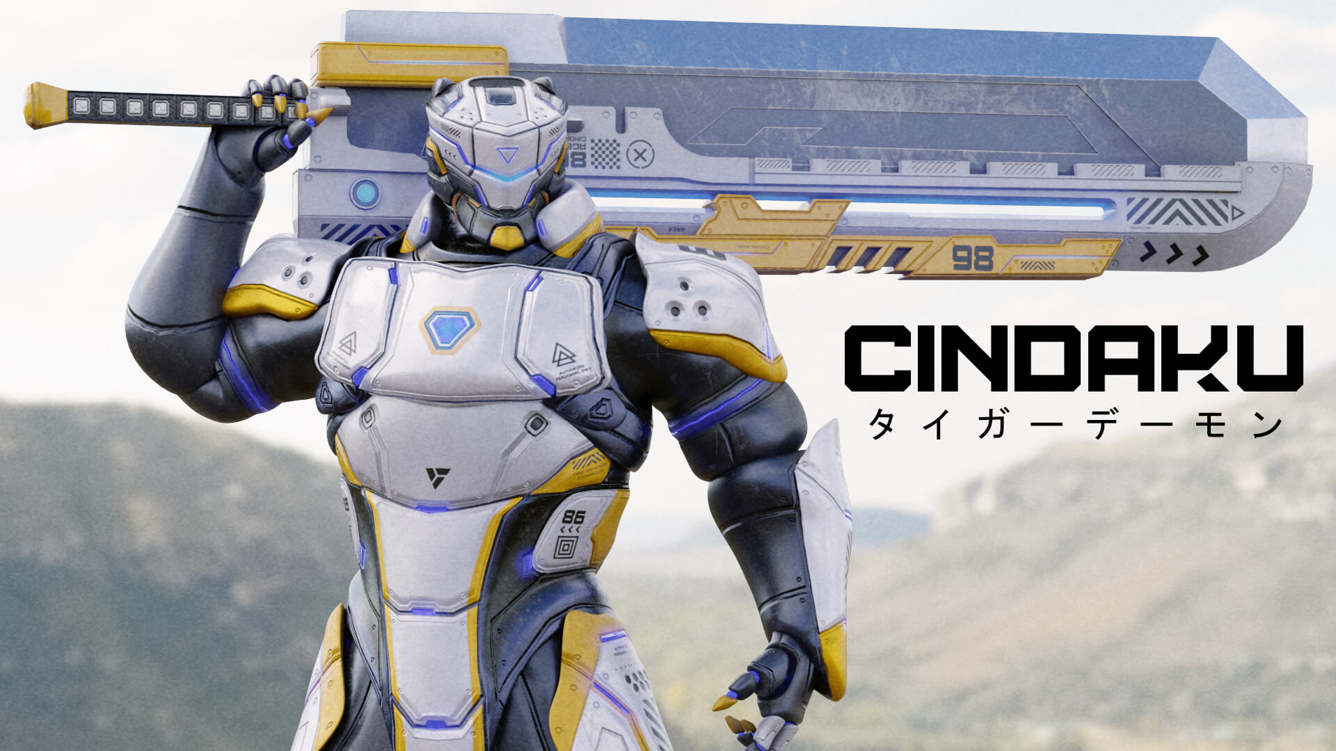 Low Poly - Cybernetic Soldier Cindaku 3D Model by Hisqiefurqoni