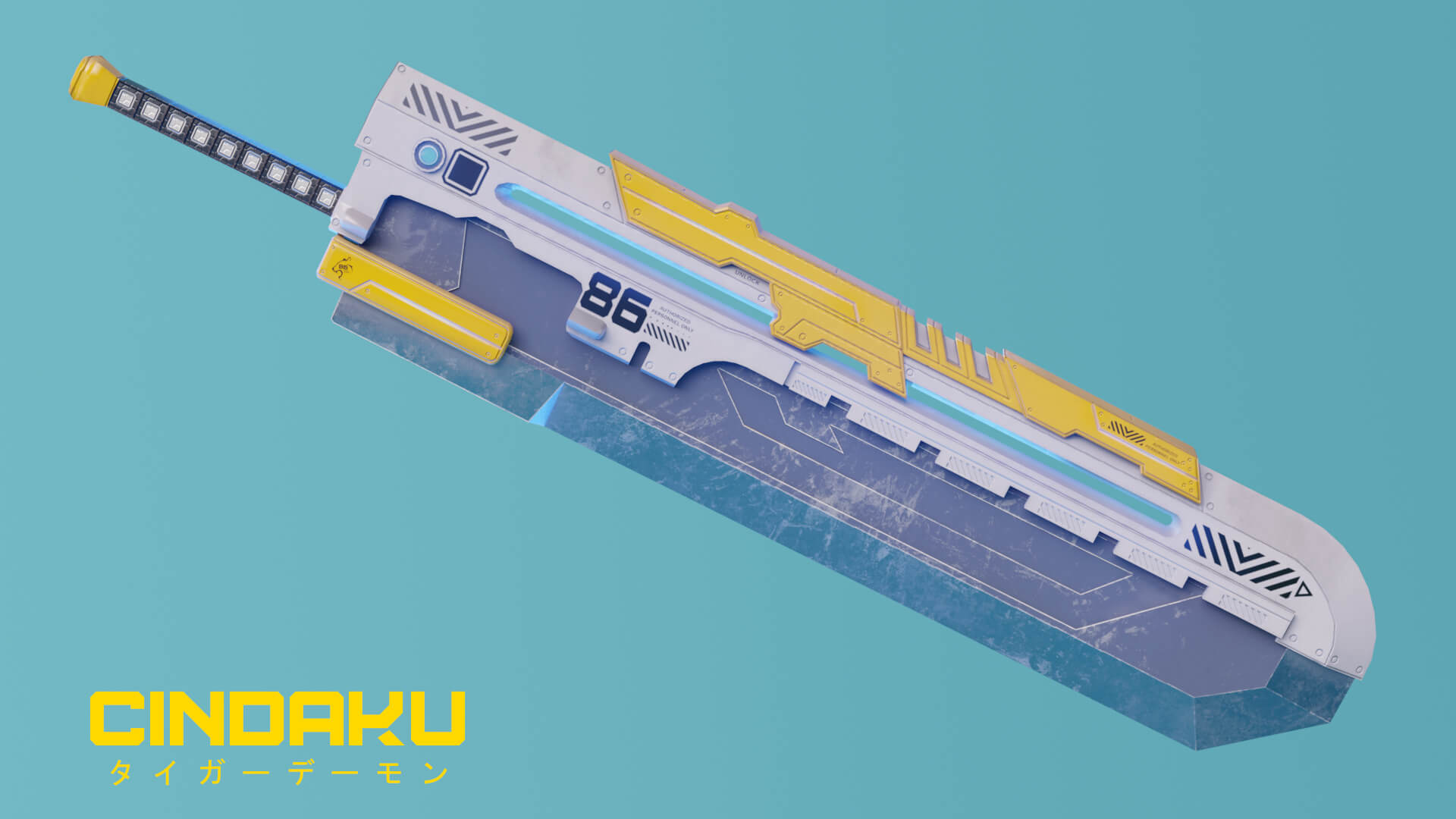 Low Poly - Cybernetic Soldier Cindaku 3D Model by Hisqiefurqoni