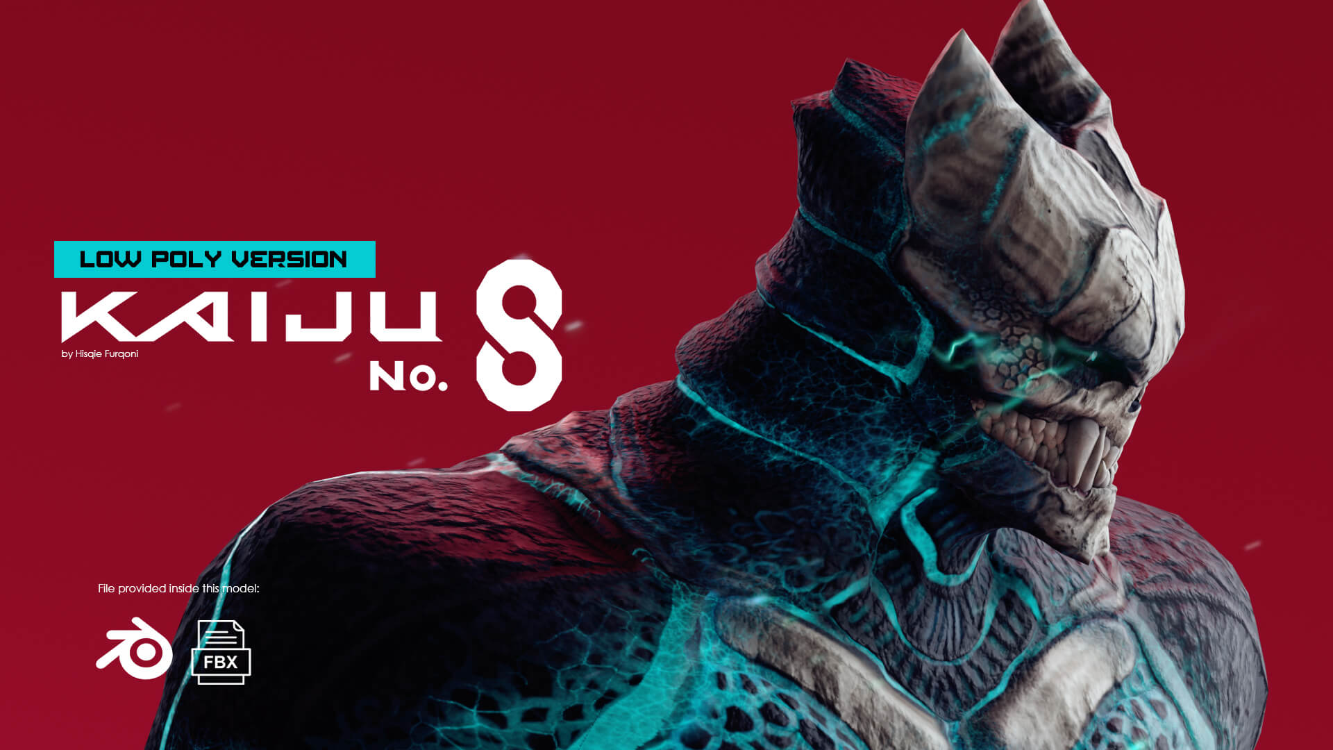 High and Low Poly Pack - Kaiju No 8 - Hibino Kafka by Hisqiefurqoni