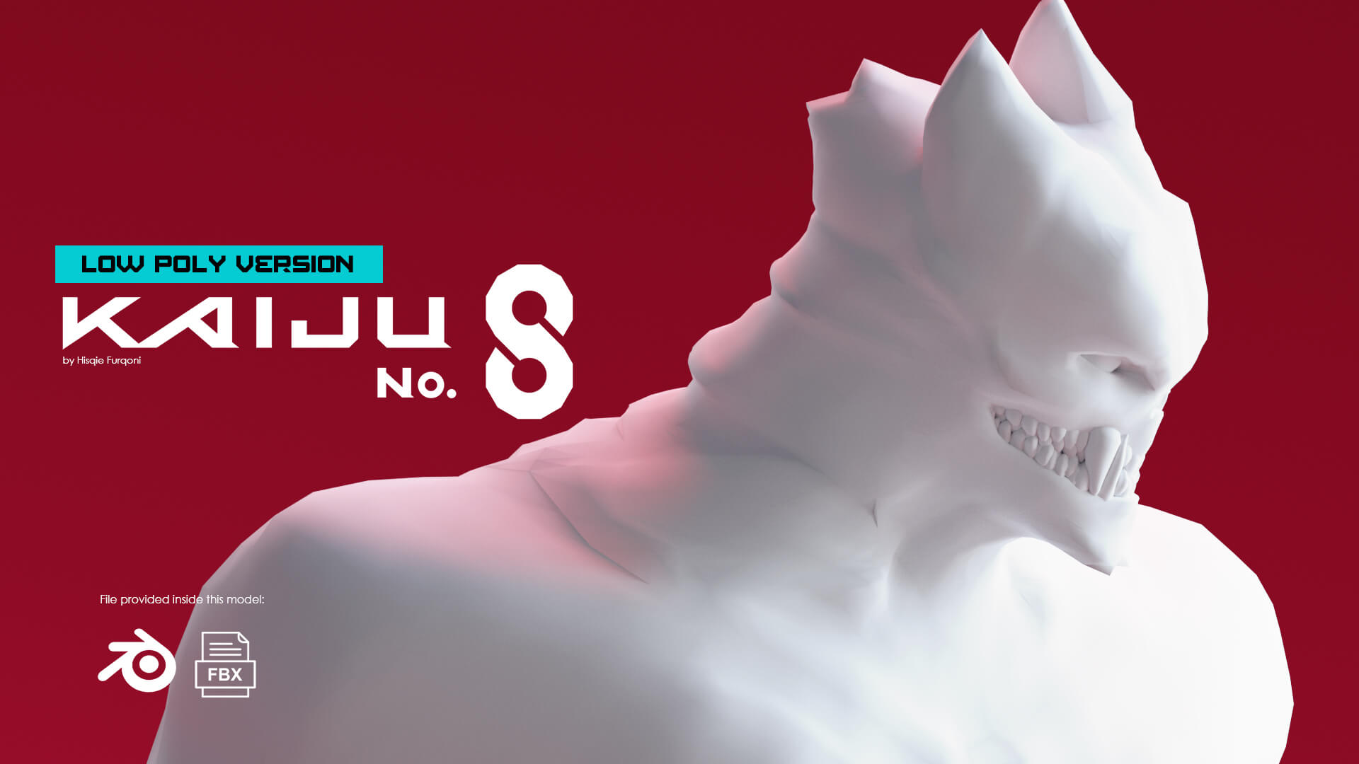 High and Low Poly Pack - Kaiju No 8 - Hibino Kafka by Hisqiefurqoni