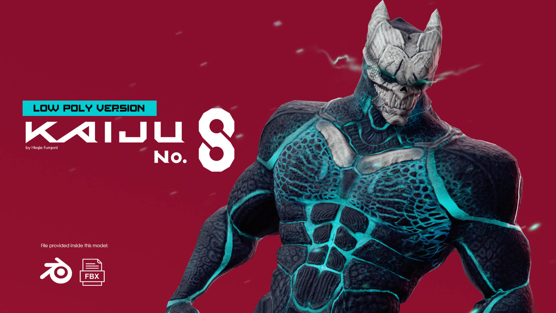 High and Low Poly Pack - Kaiju No 8 - Hibino Kafka by Hisqiefurqoni