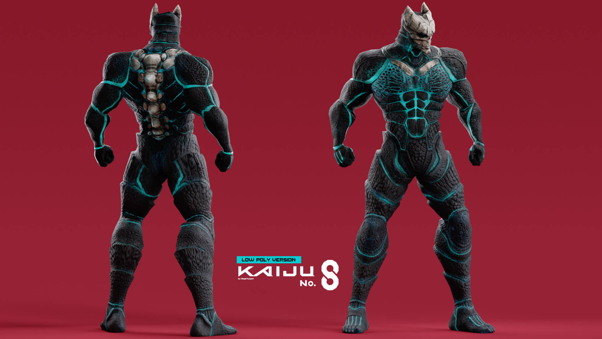 High and Low Poly Pack - Kaiju No 8 - Hibino Kafka by Hisqiefurqoni
