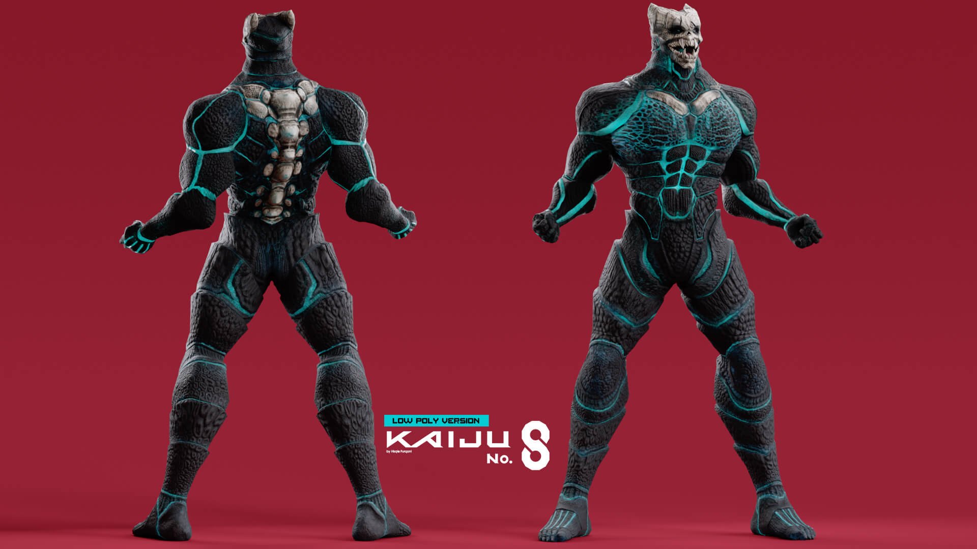 High and Low Poly Pack - Kaiju No 8 - Hibino Kafka by Hisqiefurqoni