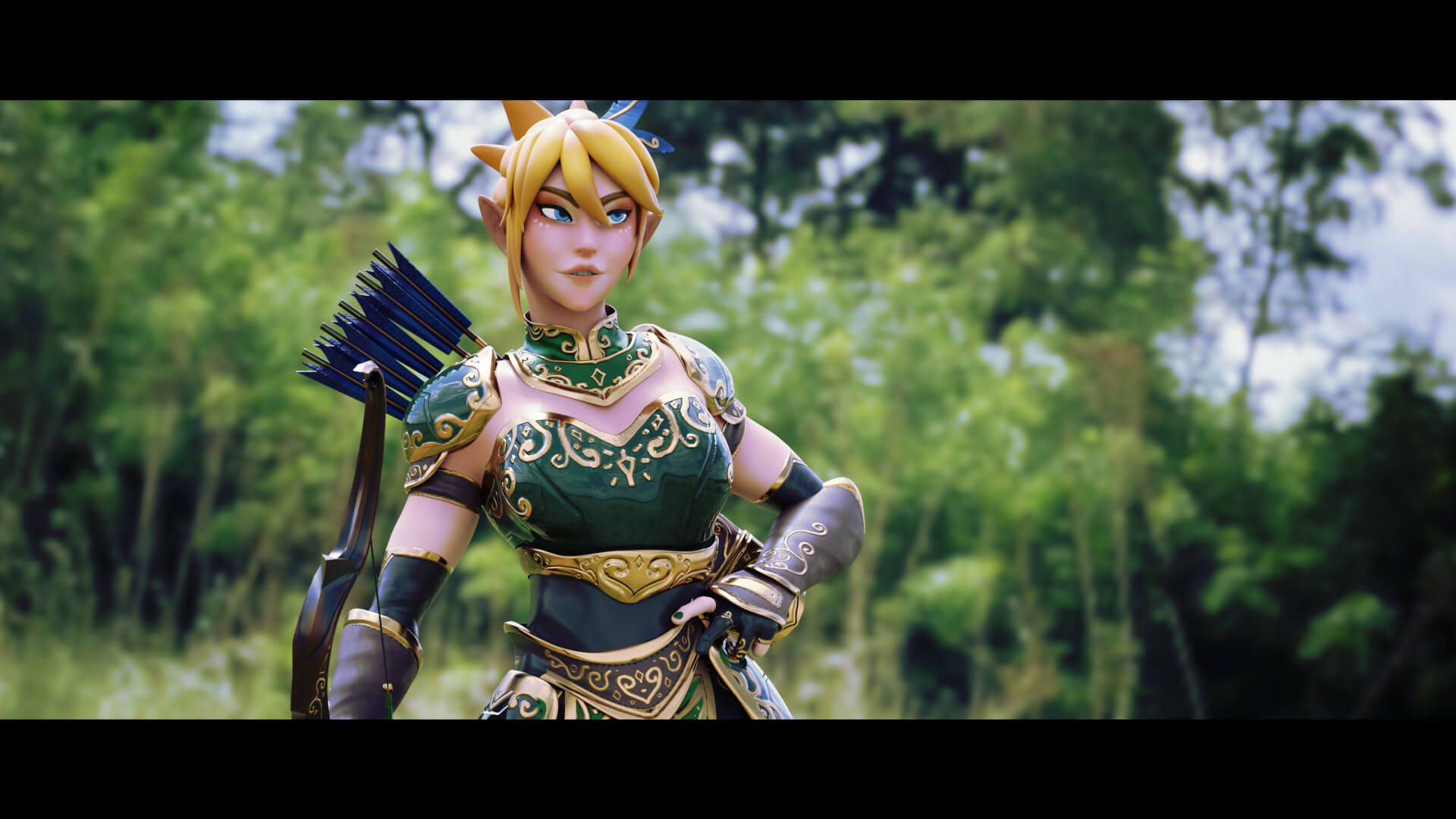 Low Poly - Stylized Arhcer - Sylvana 3D Model by Hisqiefurqoni