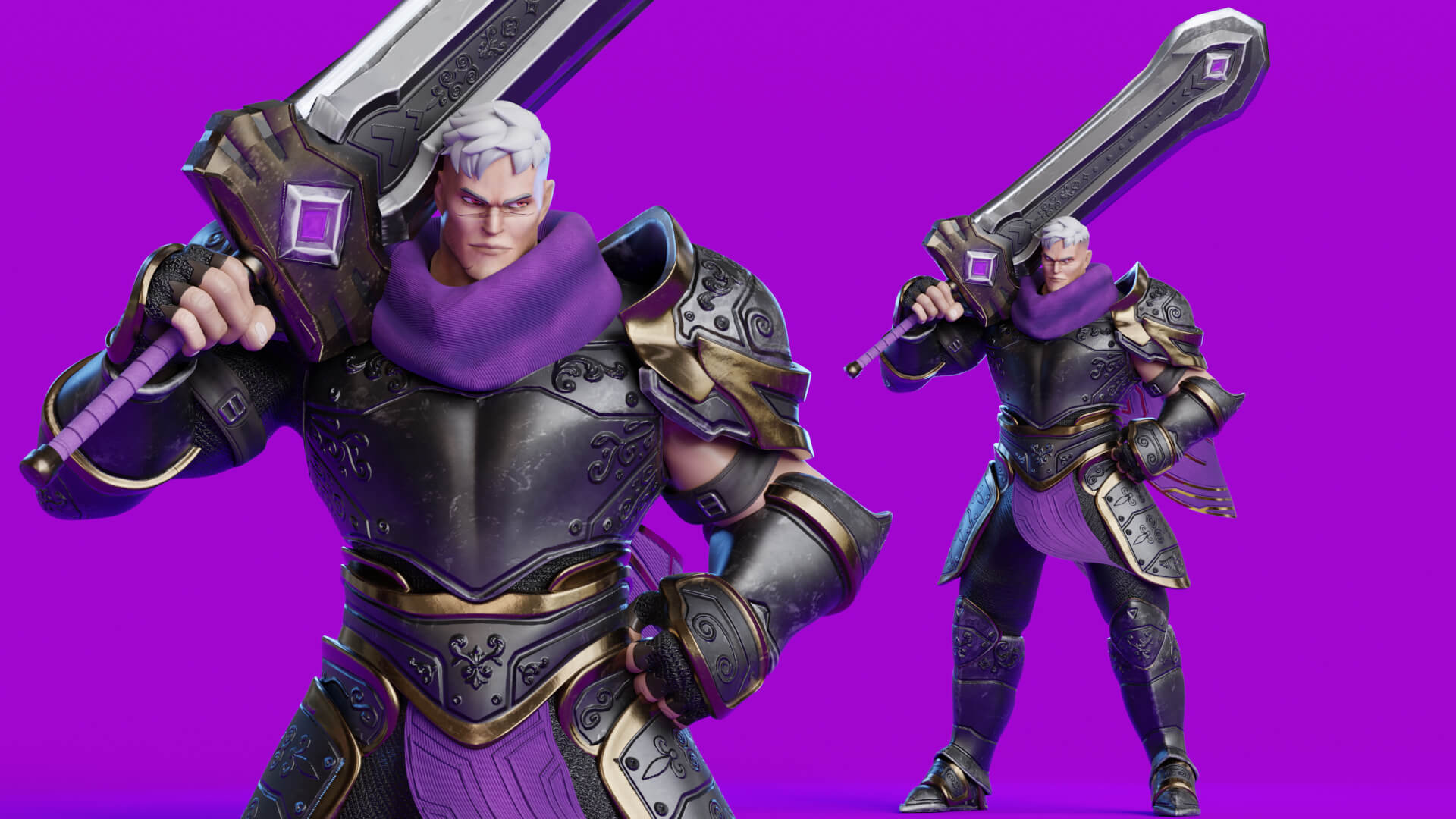 Low Poly - Stylized Warrior - Bran 3D Model by Hisqiefurqoni