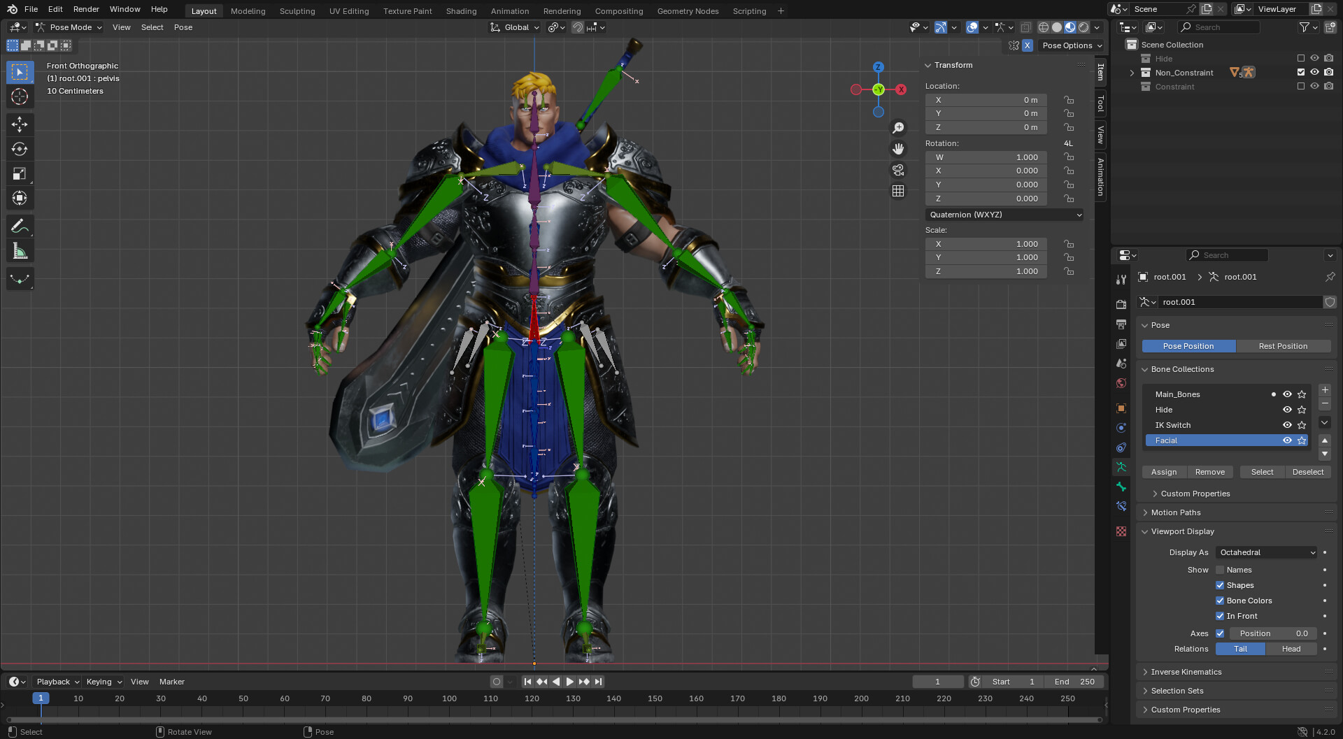 Low Poly - Stylized Warrior - Bran 3D Model by Hisqiefurqoni