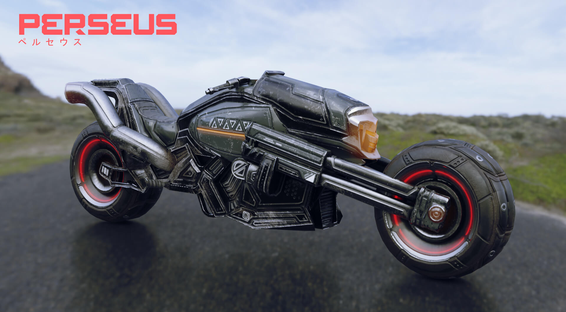 Military Motorcycle - Perseus's Bike 3D Model by Hisqiefurqoni