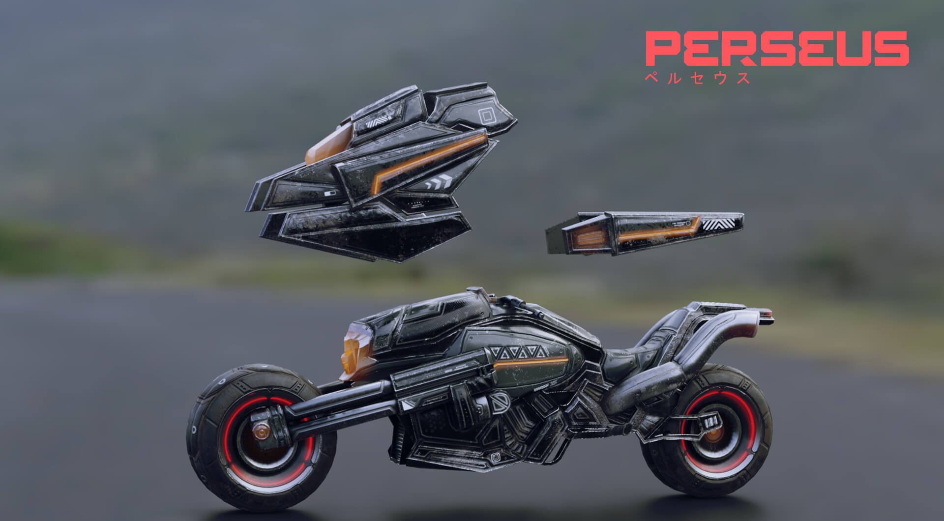 Military Motorcycle - Perseus's Bike 3D Model by Hisqiefurqoni