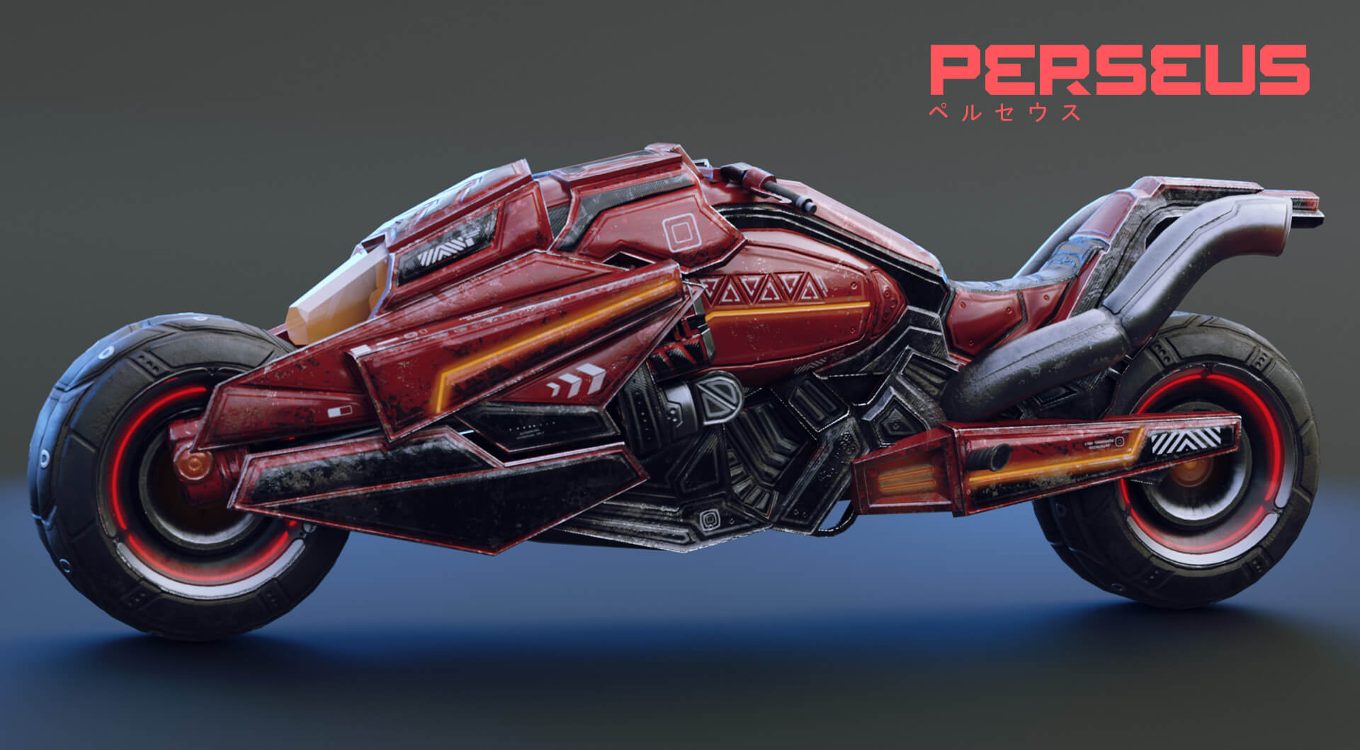 Military Motorcycle - Perseus's Bike 3D Model by Hisqiefurqoni