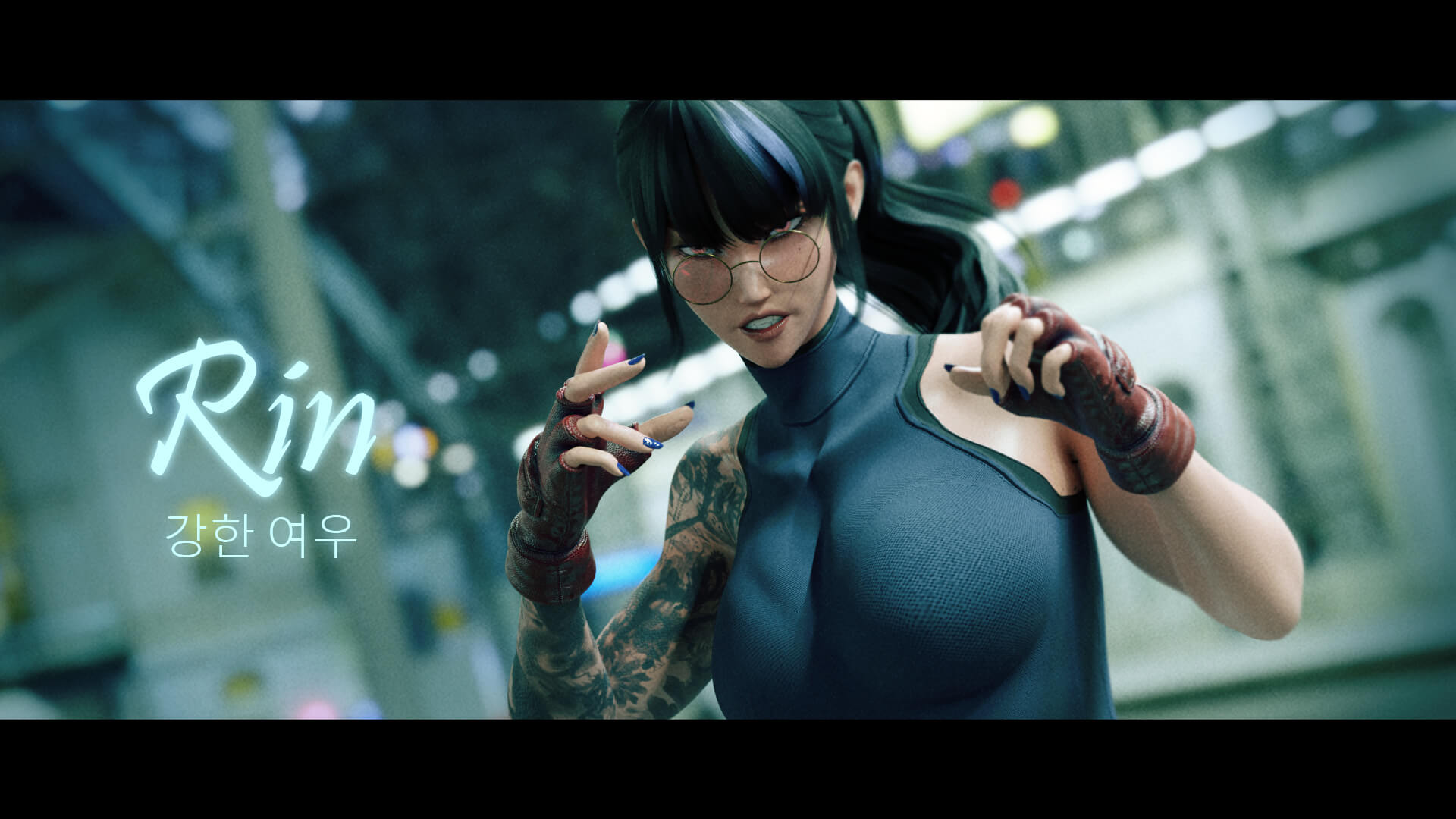 Stylized Female Fighting Character - Rin 3D Model by Hisqiefurqoni