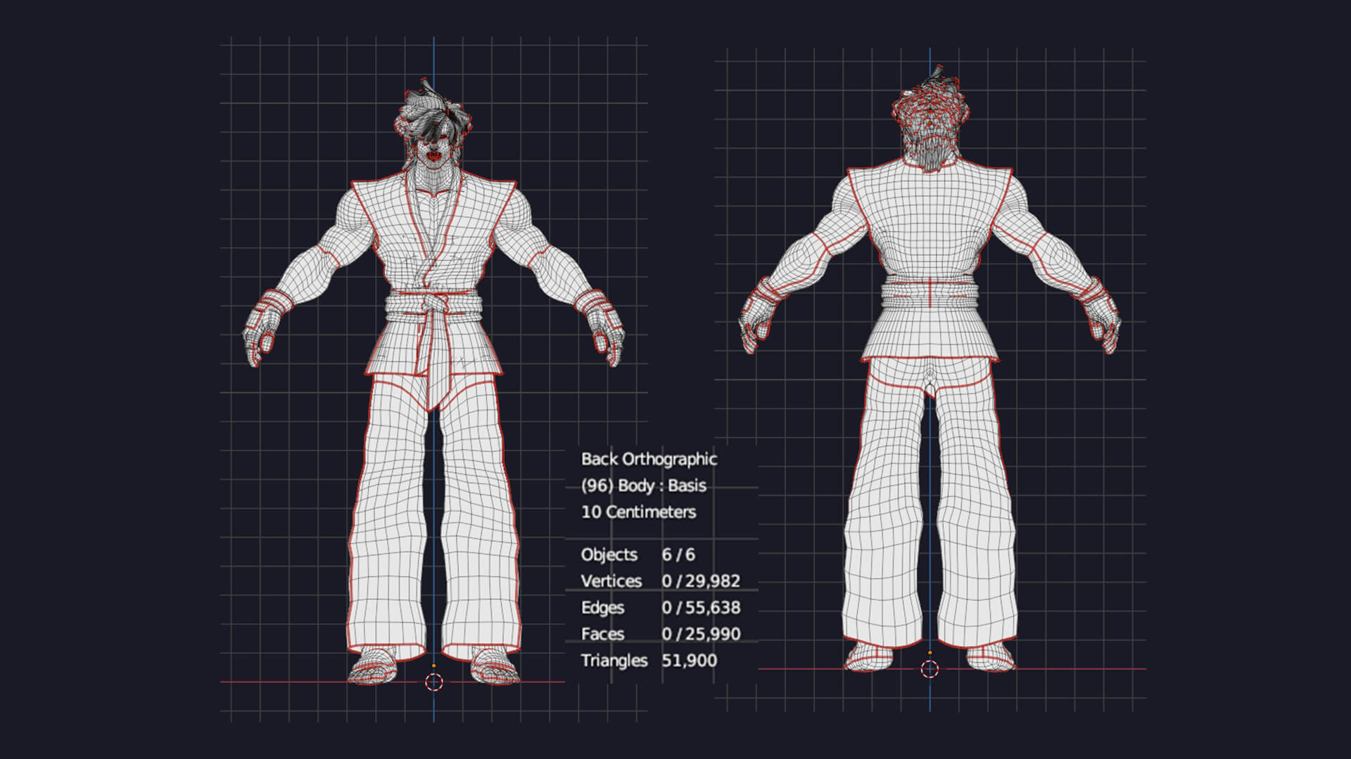 Stylized Male Fighting Character - Raiga 3D Model by Hisqiefurqoni