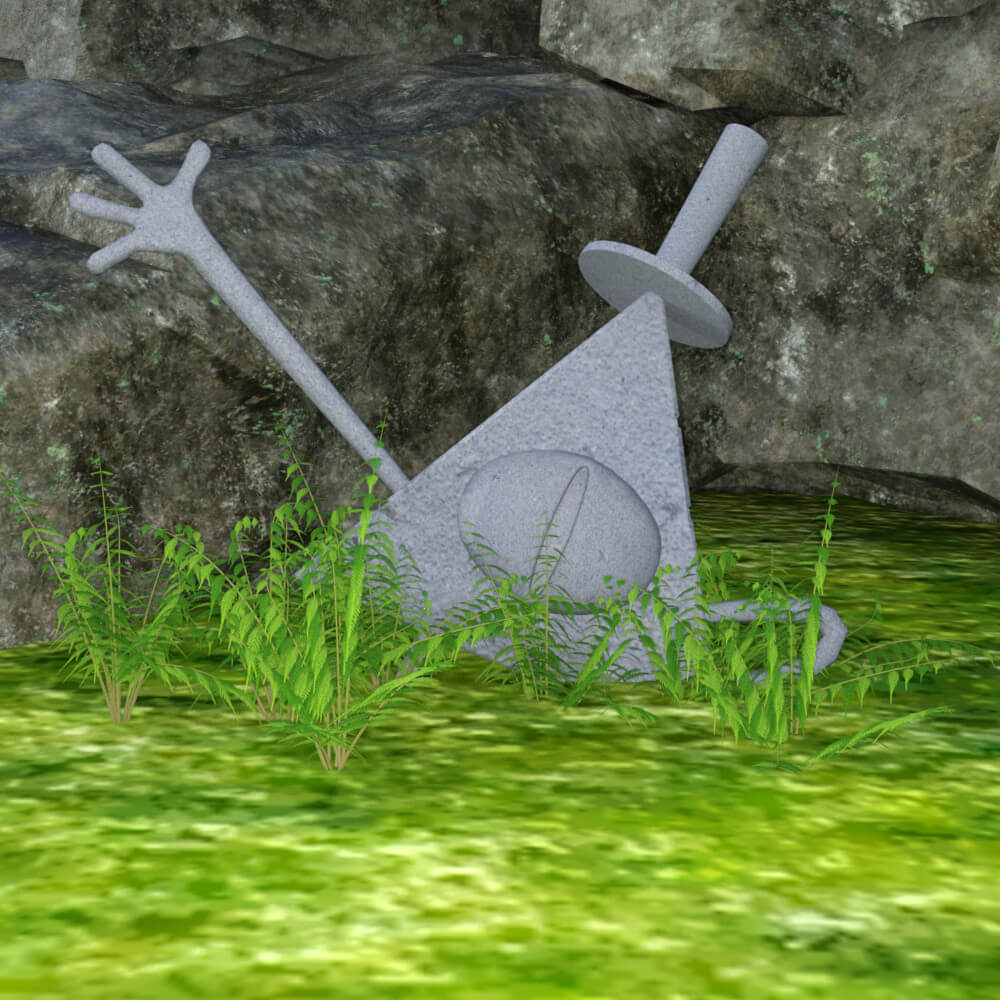 Bill Cipher Statue Prop - Free Daz Content by History Degree Productions