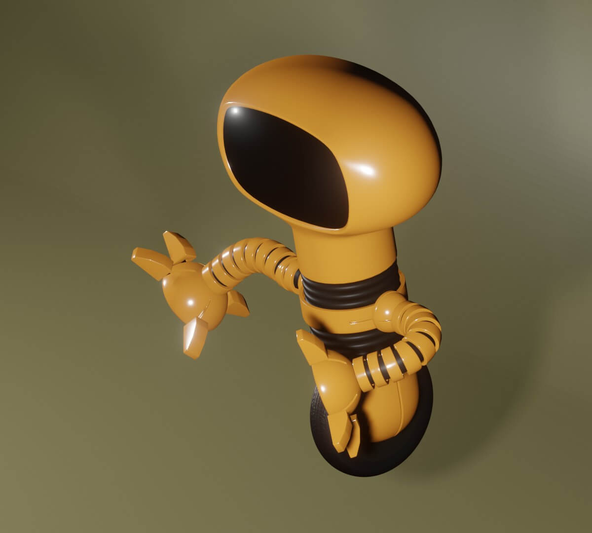 Rigged Robot - 3D Model by hojat