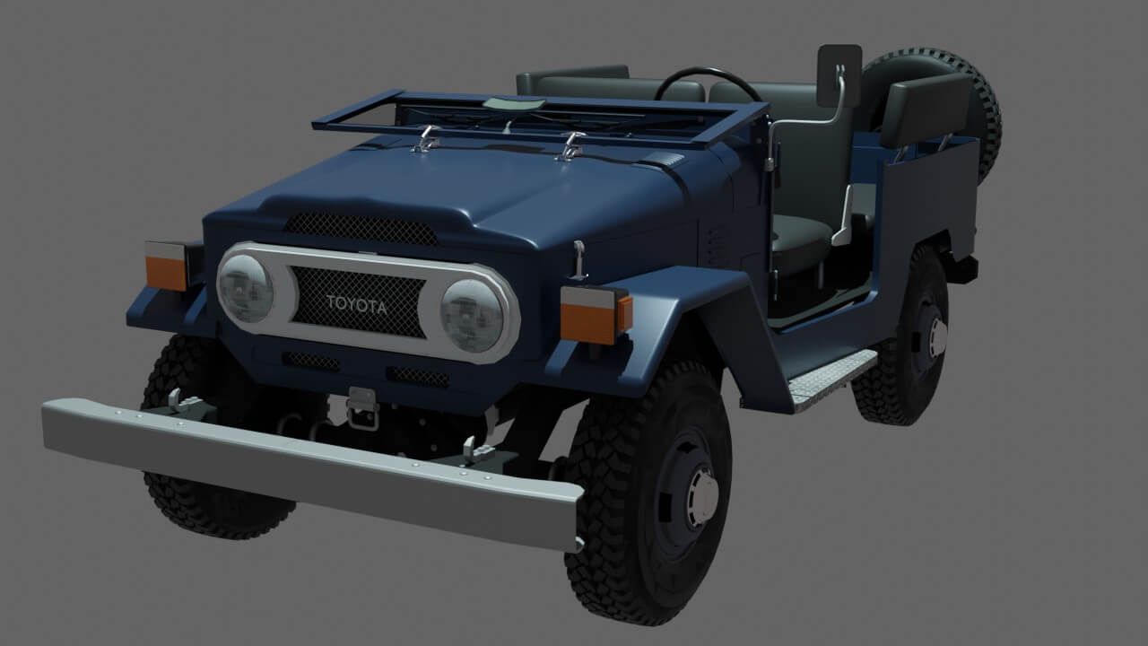 Toyota FJ40 Land Cruiser - 3D Model by hojat