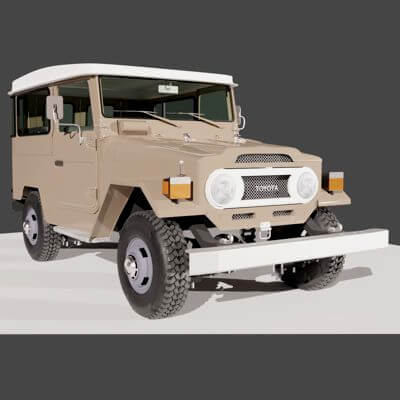 Toyota FJ40 Landcruiser 2 - 3D Model by hojat