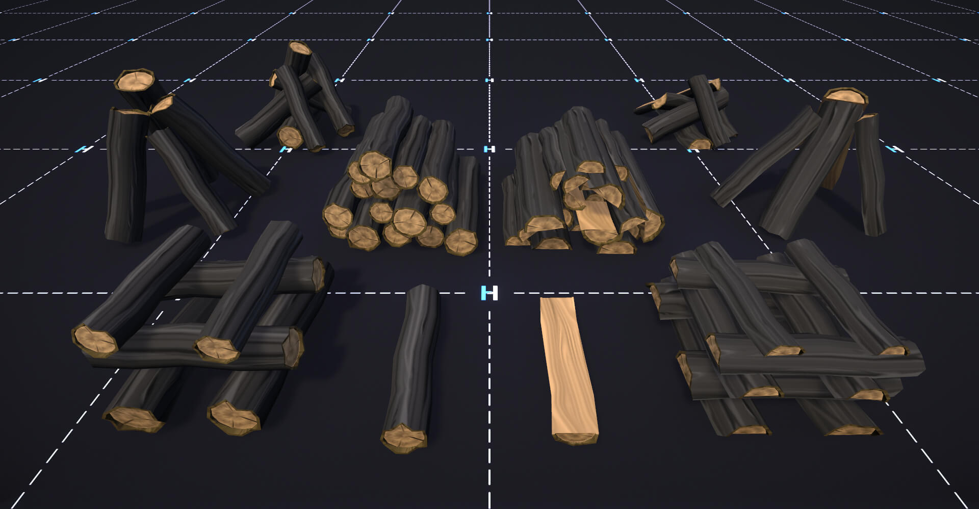 Camp - Stylized Fantasy Environment 3D Model by Holotna