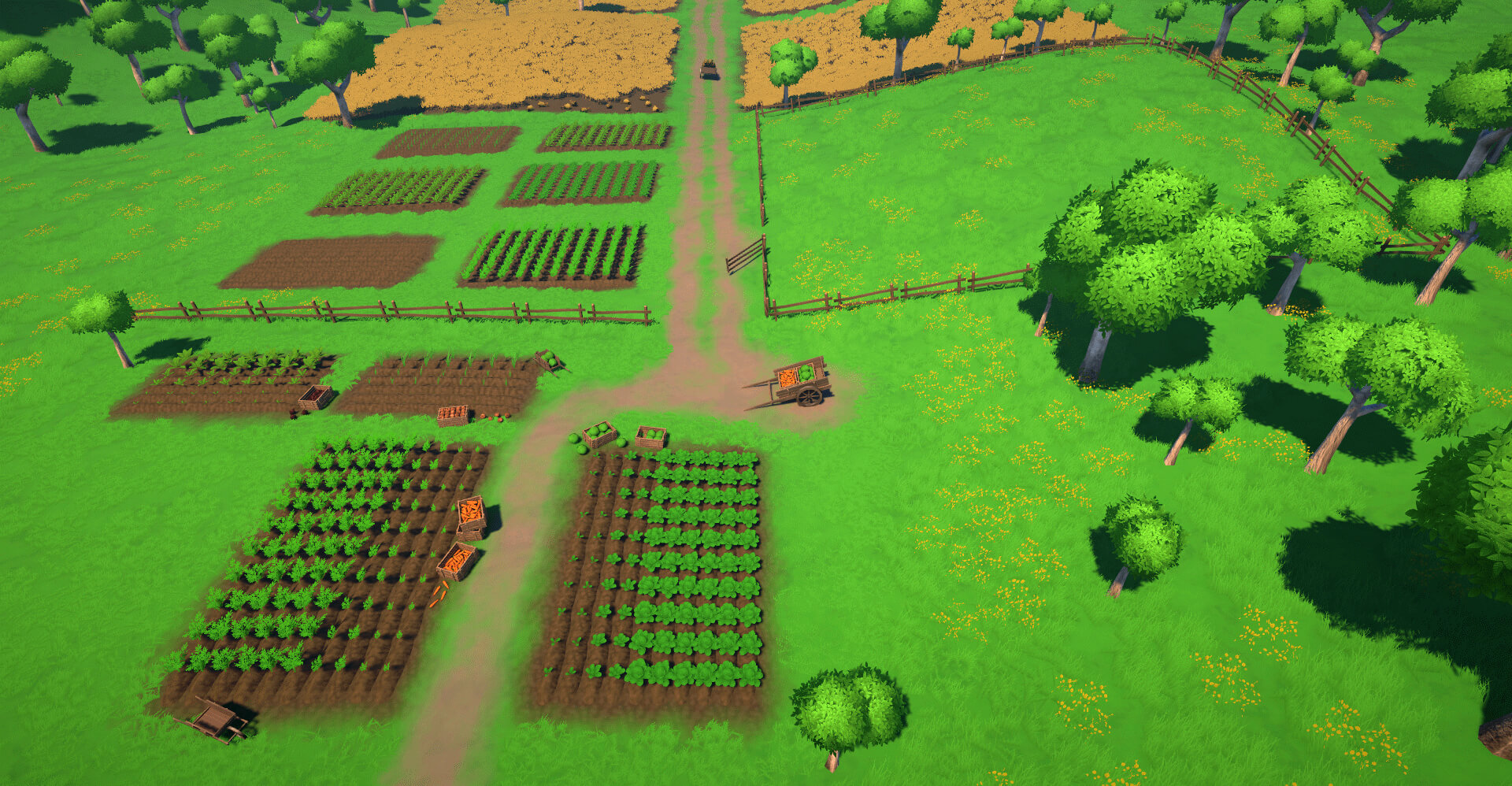 Farm - Stylized Fantasy Environment 3D Model by Holotna