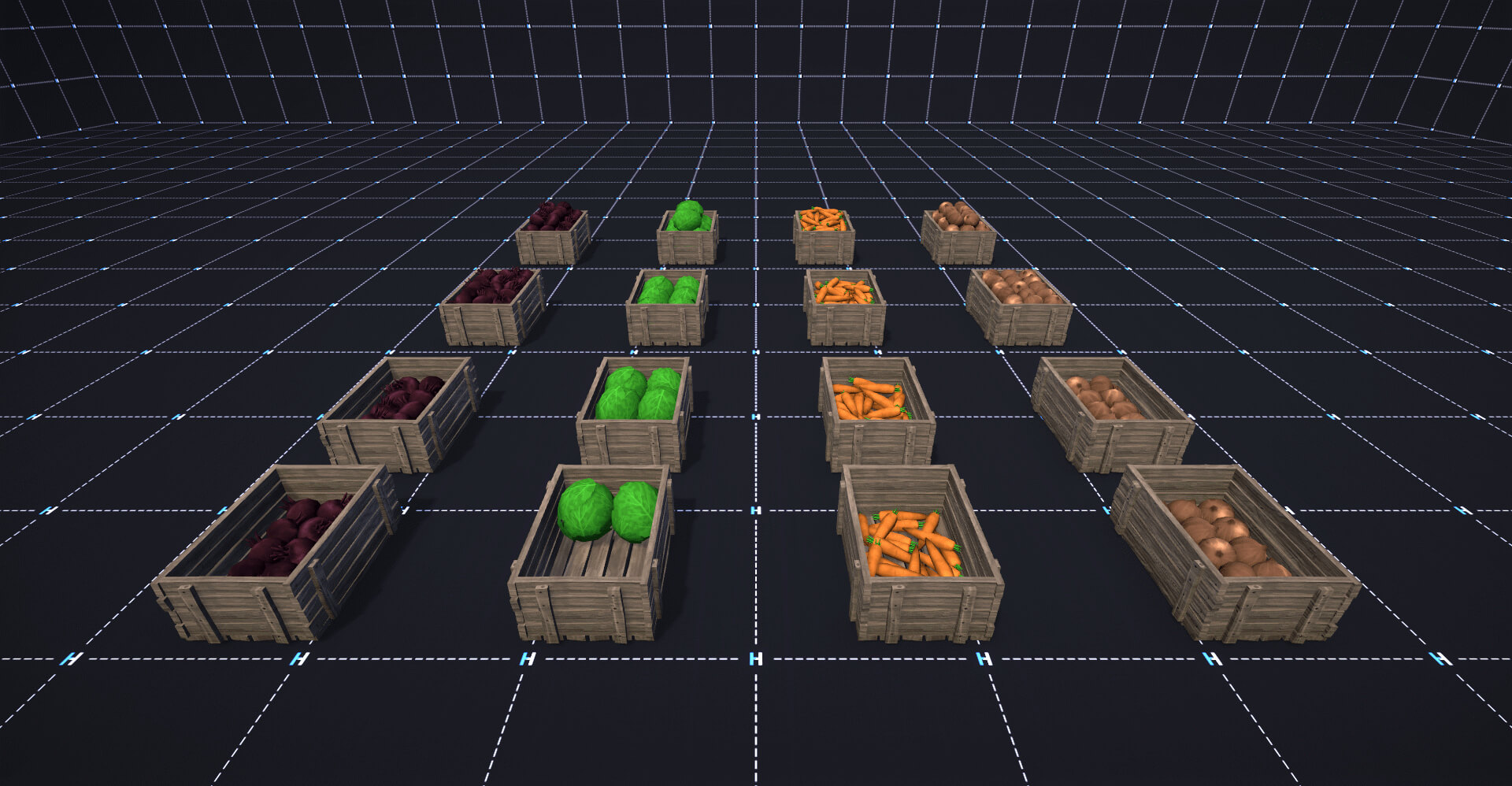 Farm - Stylized Fantasy Environment 3D Model by Holotna