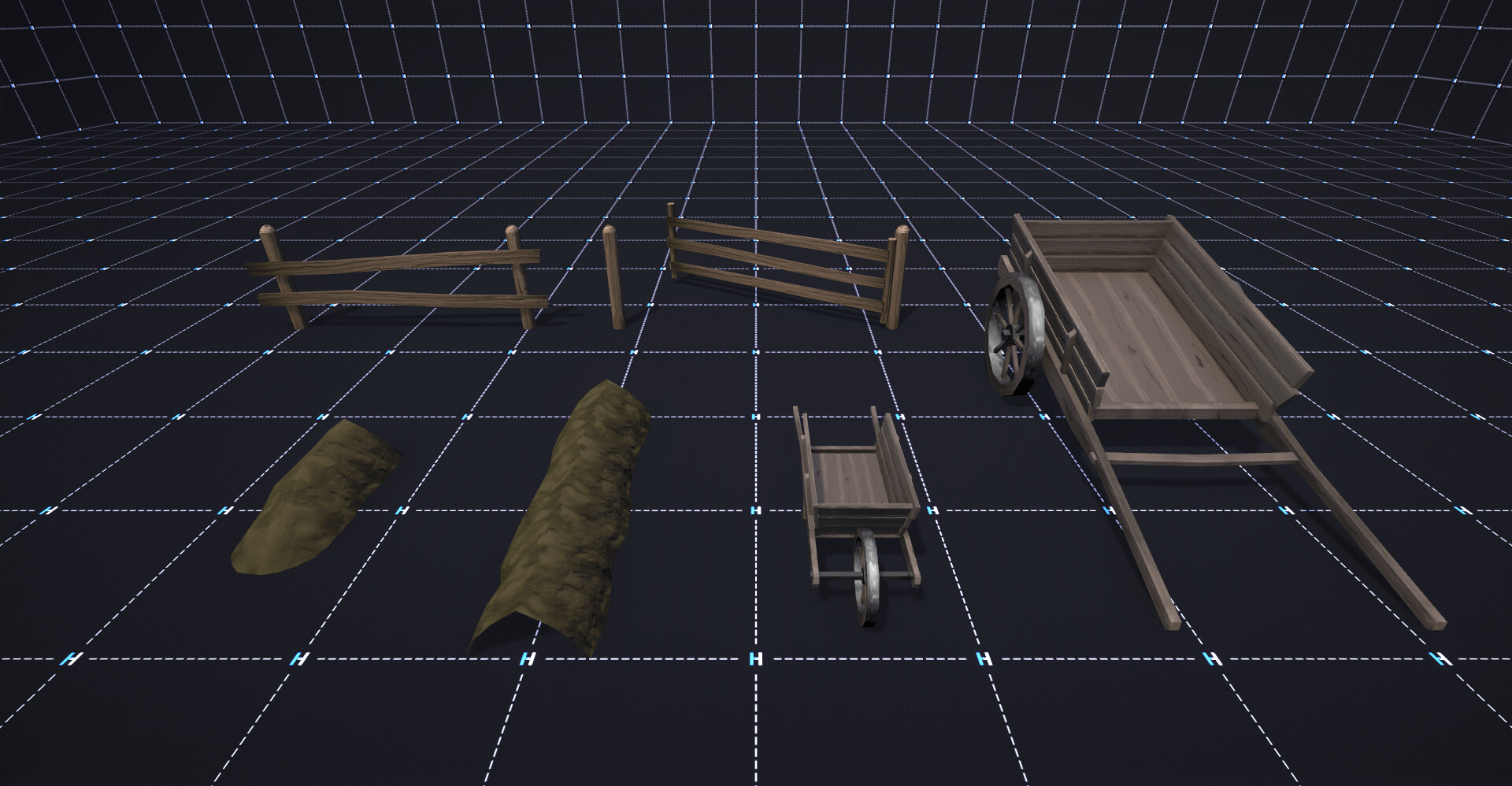 Farm - Stylized Fantasy Environment 3D Model by Holotna