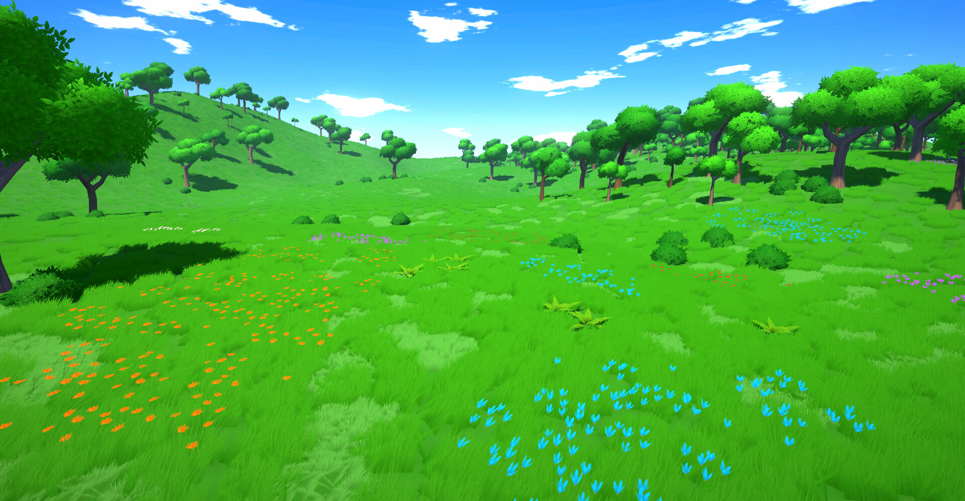 Forest - Stylized Fantasy Environment 3D Model by Holotna