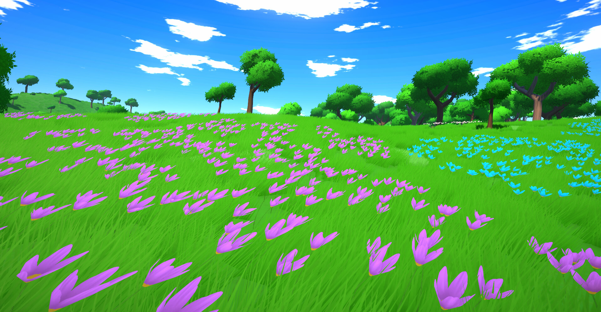 Forest - Stylized Fantasy Environment 3D Model by Holotna