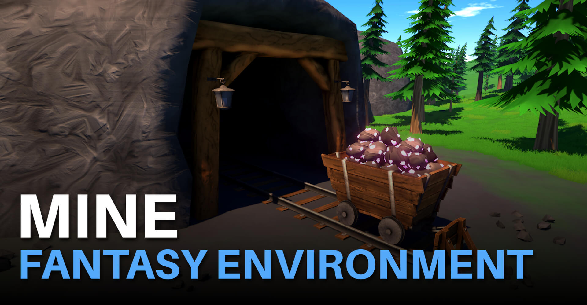 Mine - Stylized Fantasy Environment 3D Model by Holotna