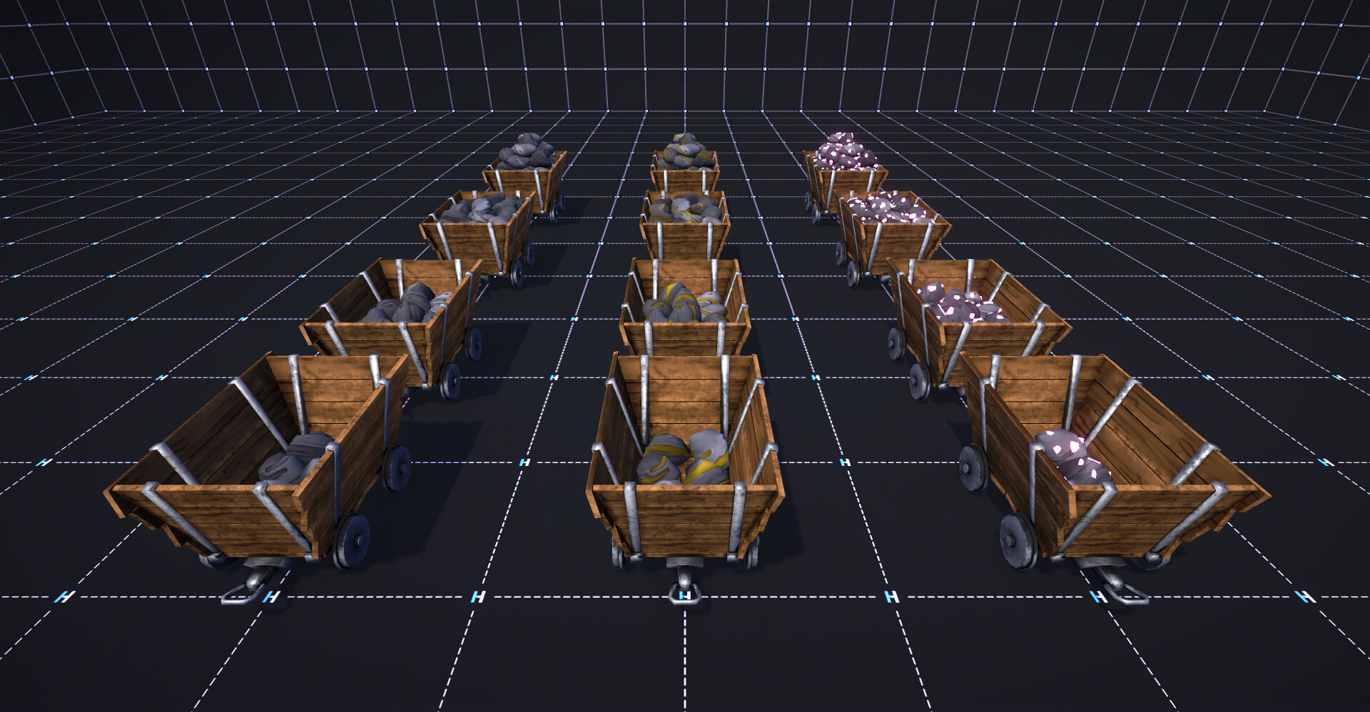 Mine - Stylized Fantasy Environment 3D Model by Holotna