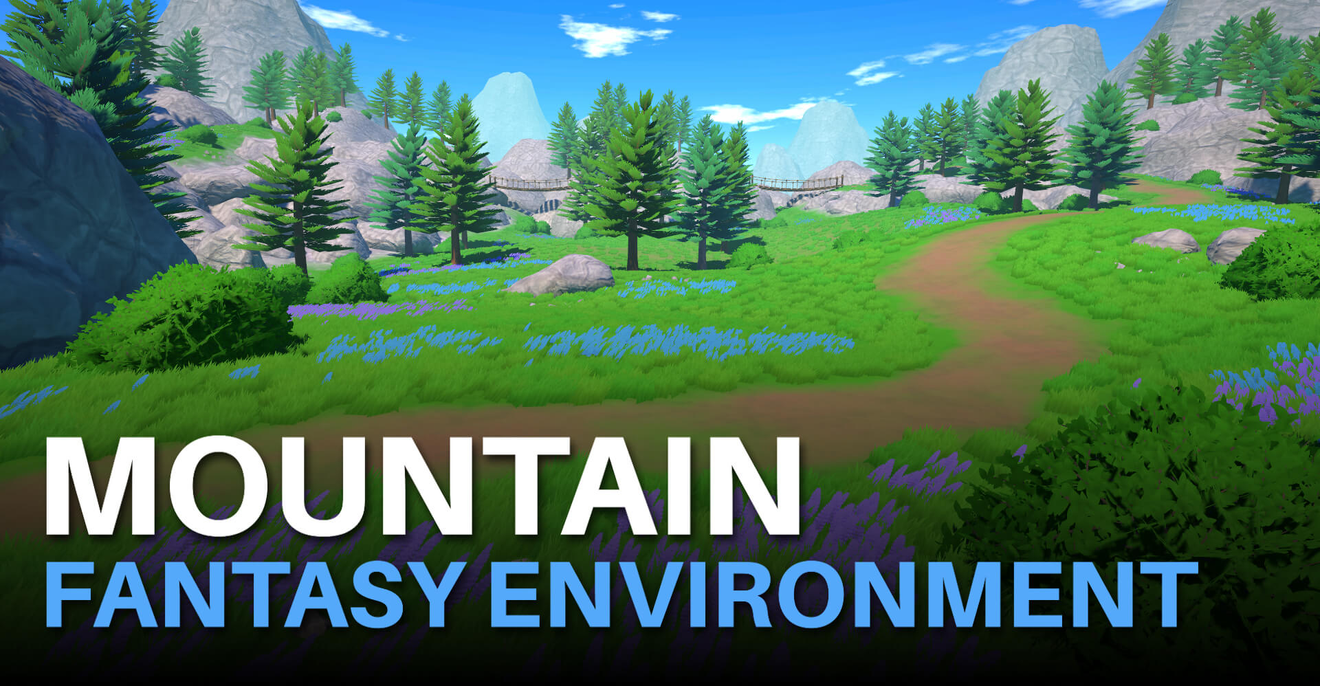 Mountain - Stylized Fantasy Environment Free 3D Model by Holotna