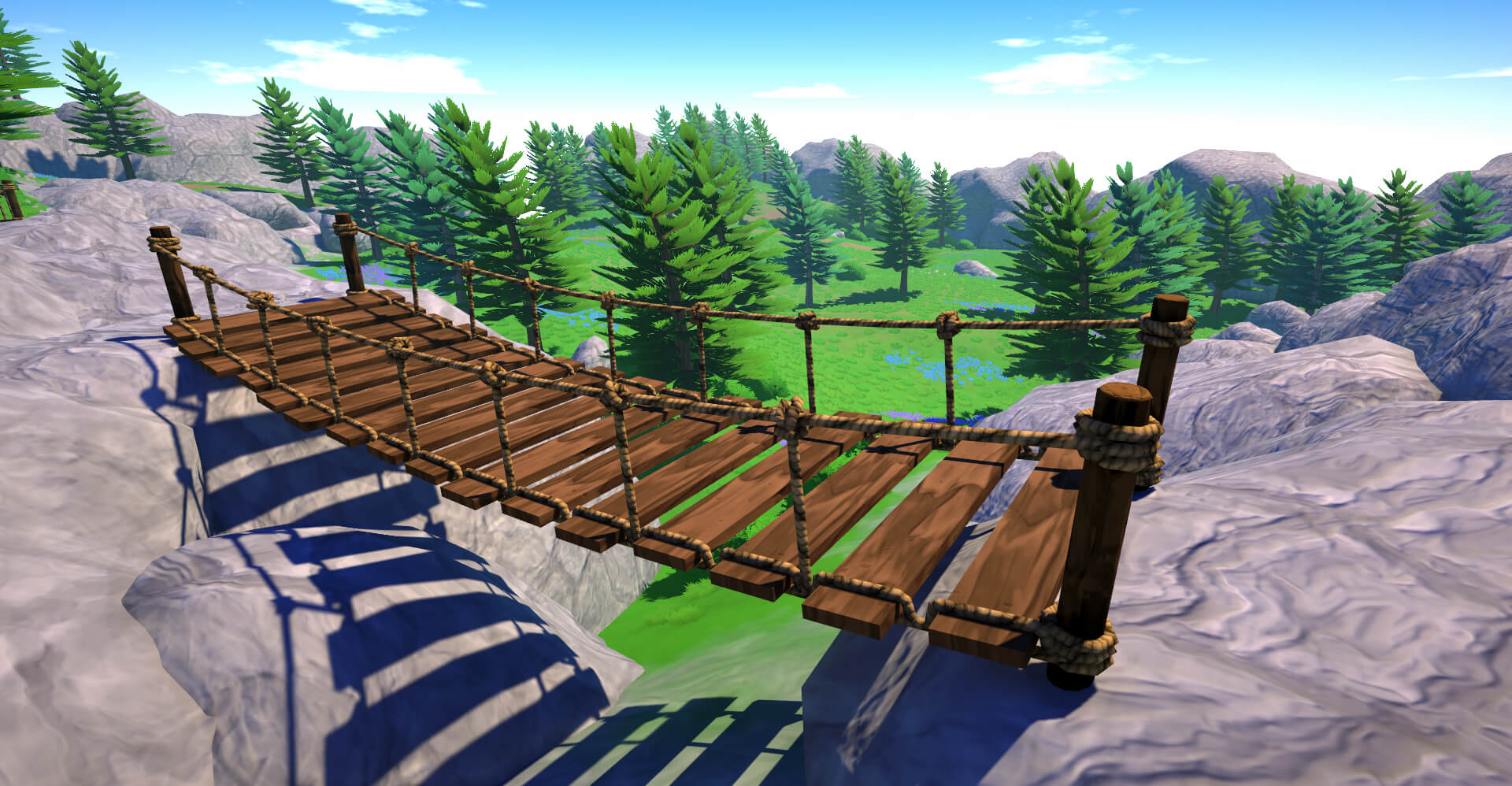 Mountain - Stylized Fantasy Environment Free 3D Model by Holotna