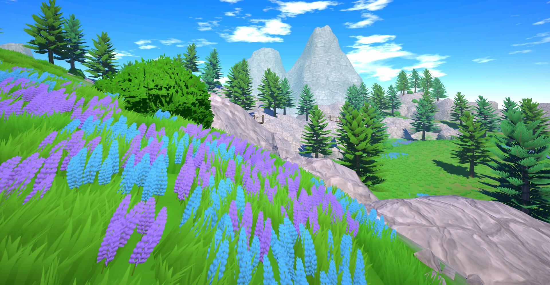 Mountain - Stylized Fantasy Environment Free 3D Model by Holotna