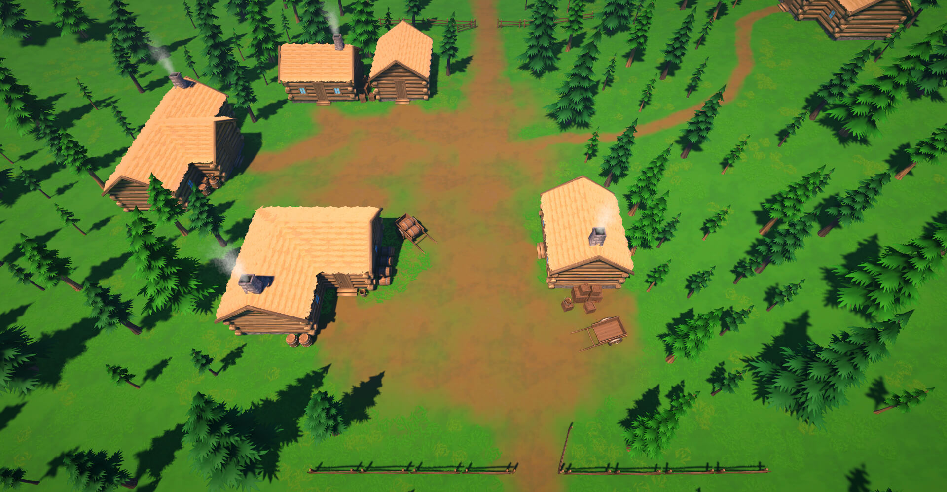 Village - Stylized Fantasy Environment 3D Model by Holotna