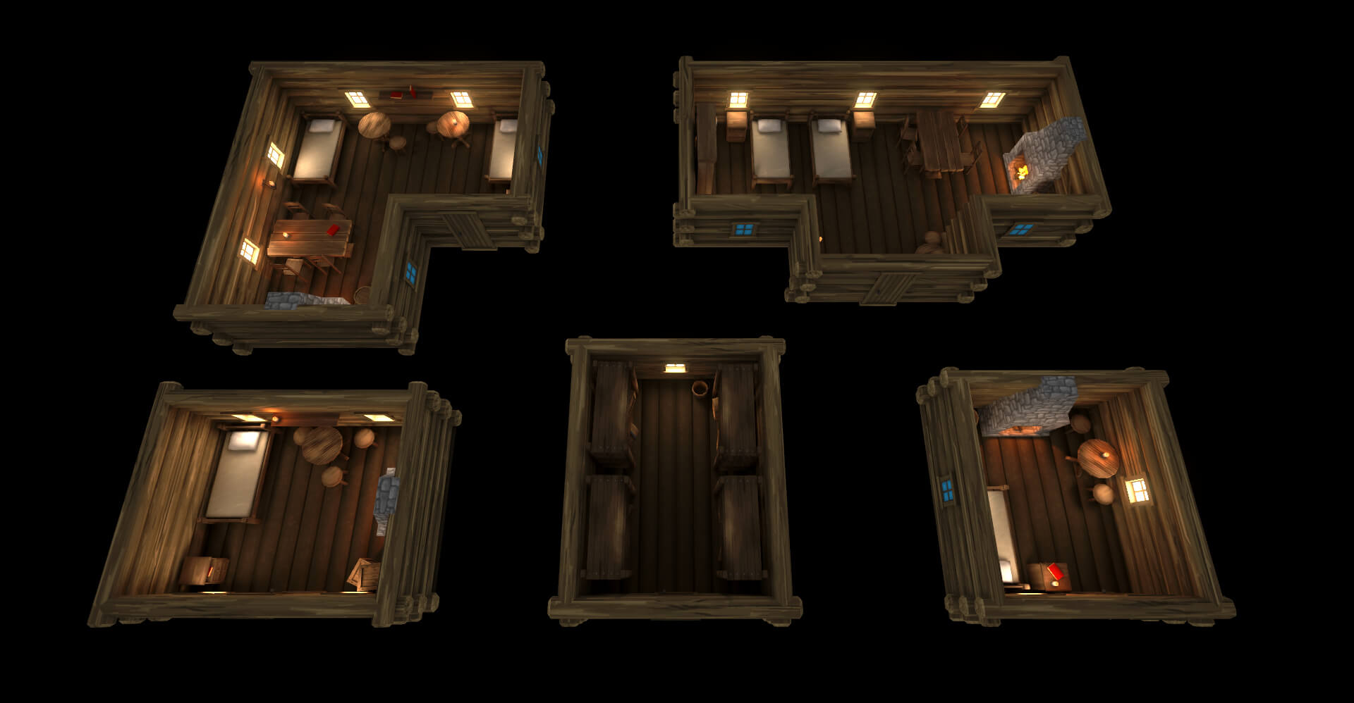 Village - Stylized Fantasy Environment 3D Model by Holotna