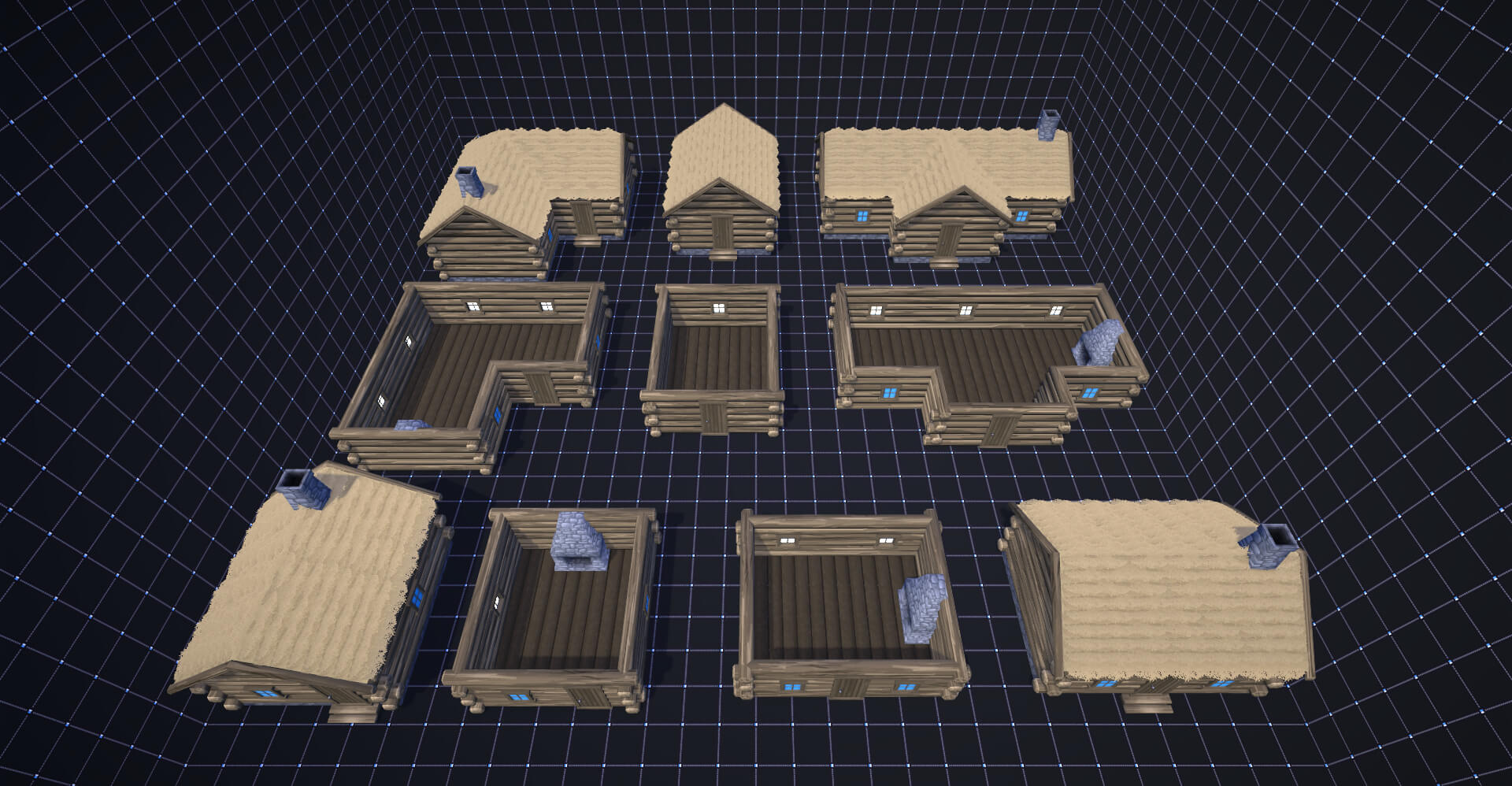 Village - Stylized Fantasy Environment 3D Model by Holotna