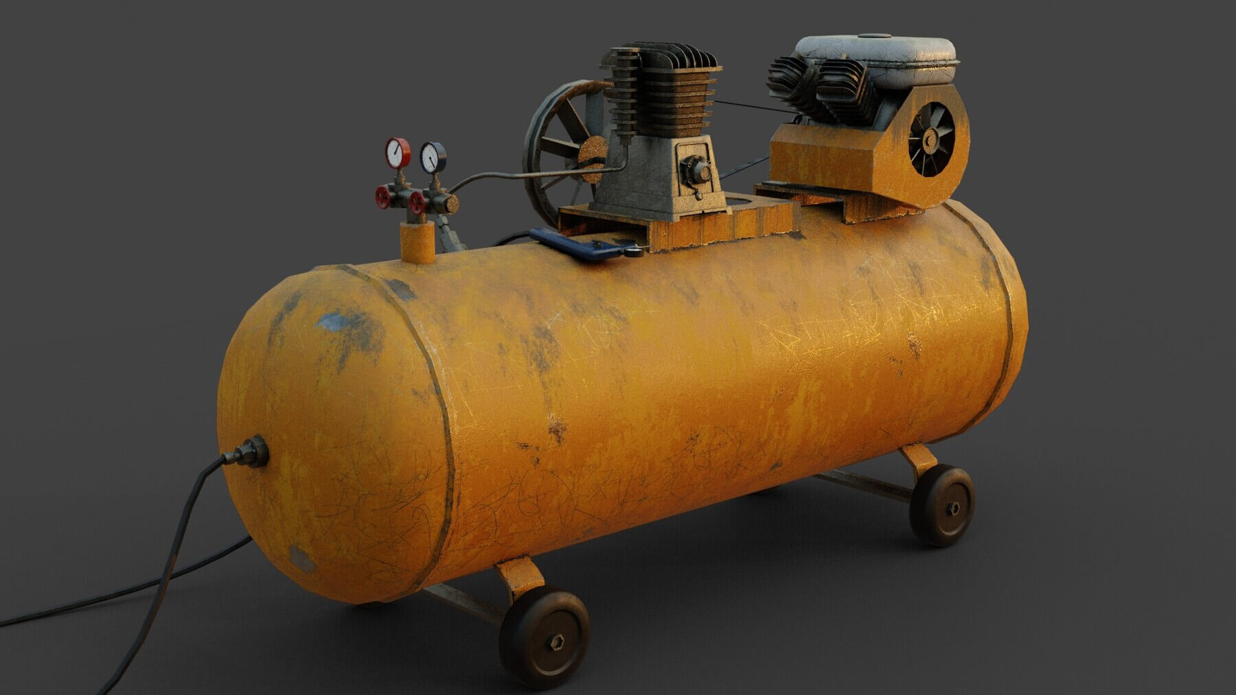 Air Compressor - 3D Model by Holy360