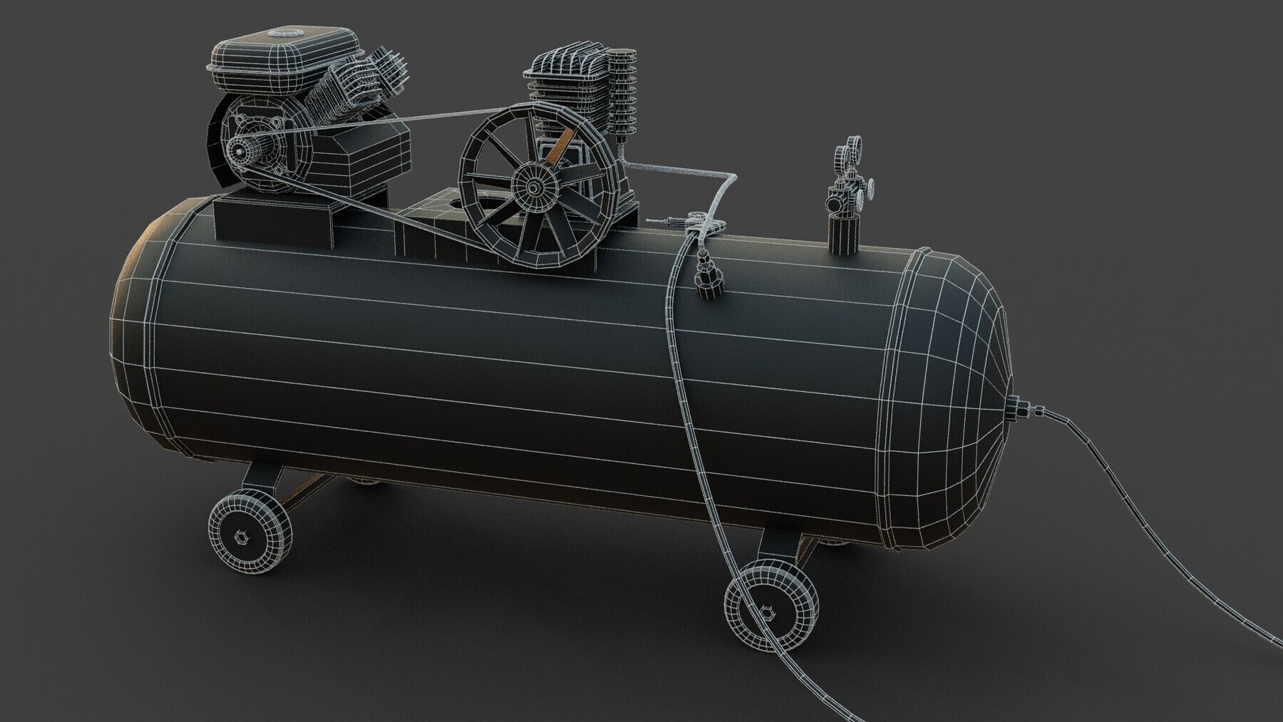 Air Compressor - 3D Model by Holy360